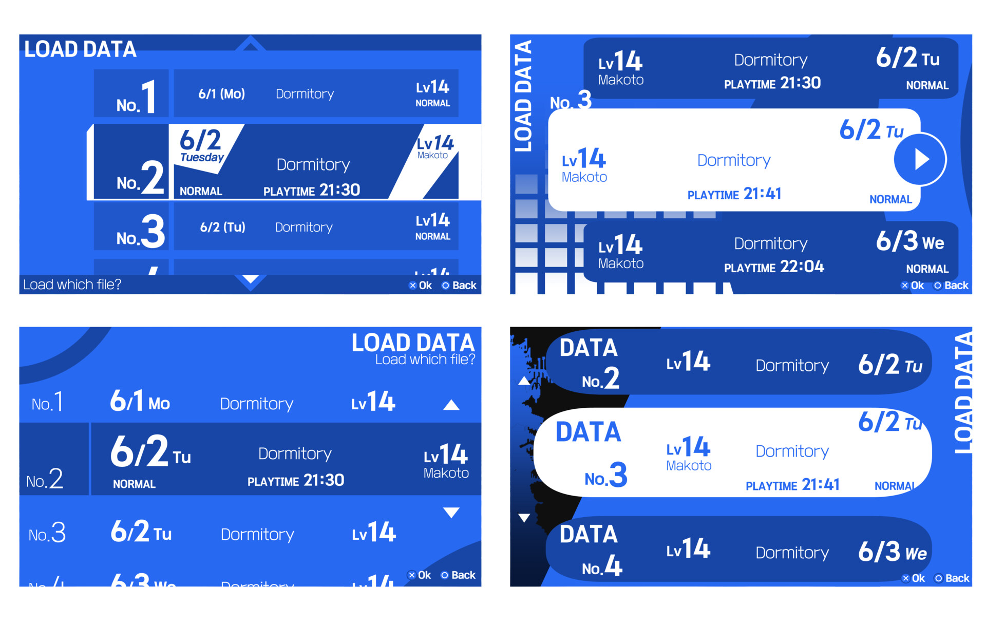 Bryan Rodríguez - Persona 3 UI Redesign FAN IDEAS