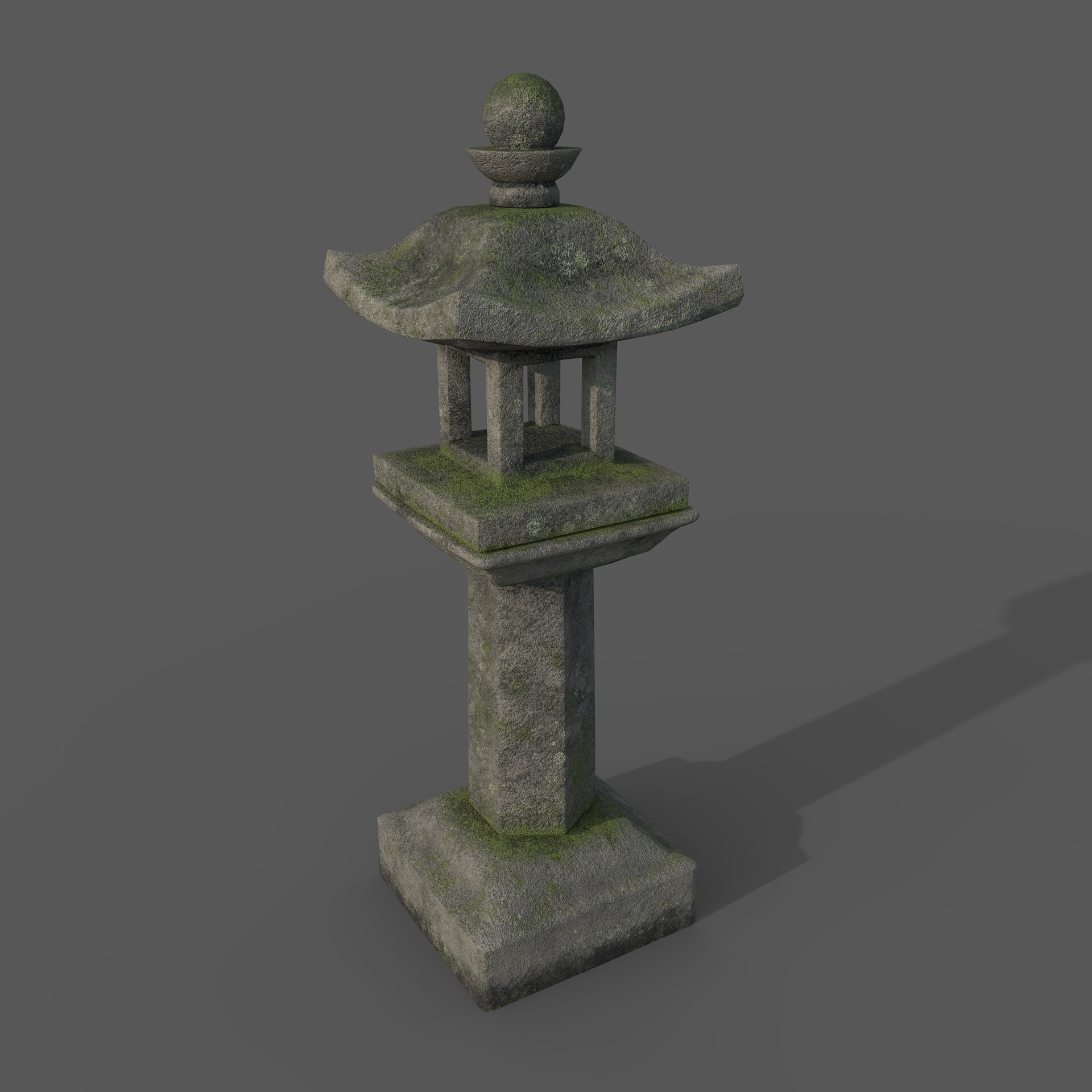 ArtStation - Japanese Stone Lamp