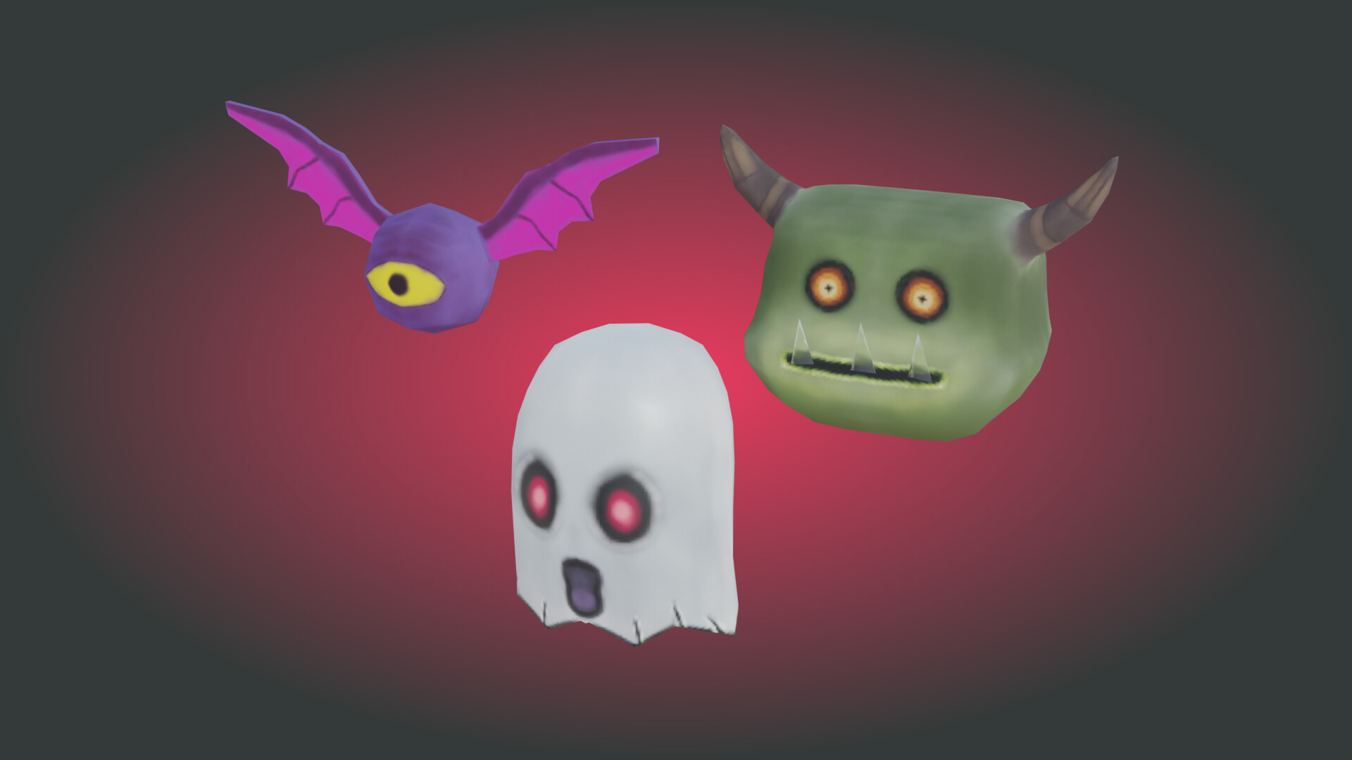 ArtStation - Hyper casual Monsters- Hand painting....