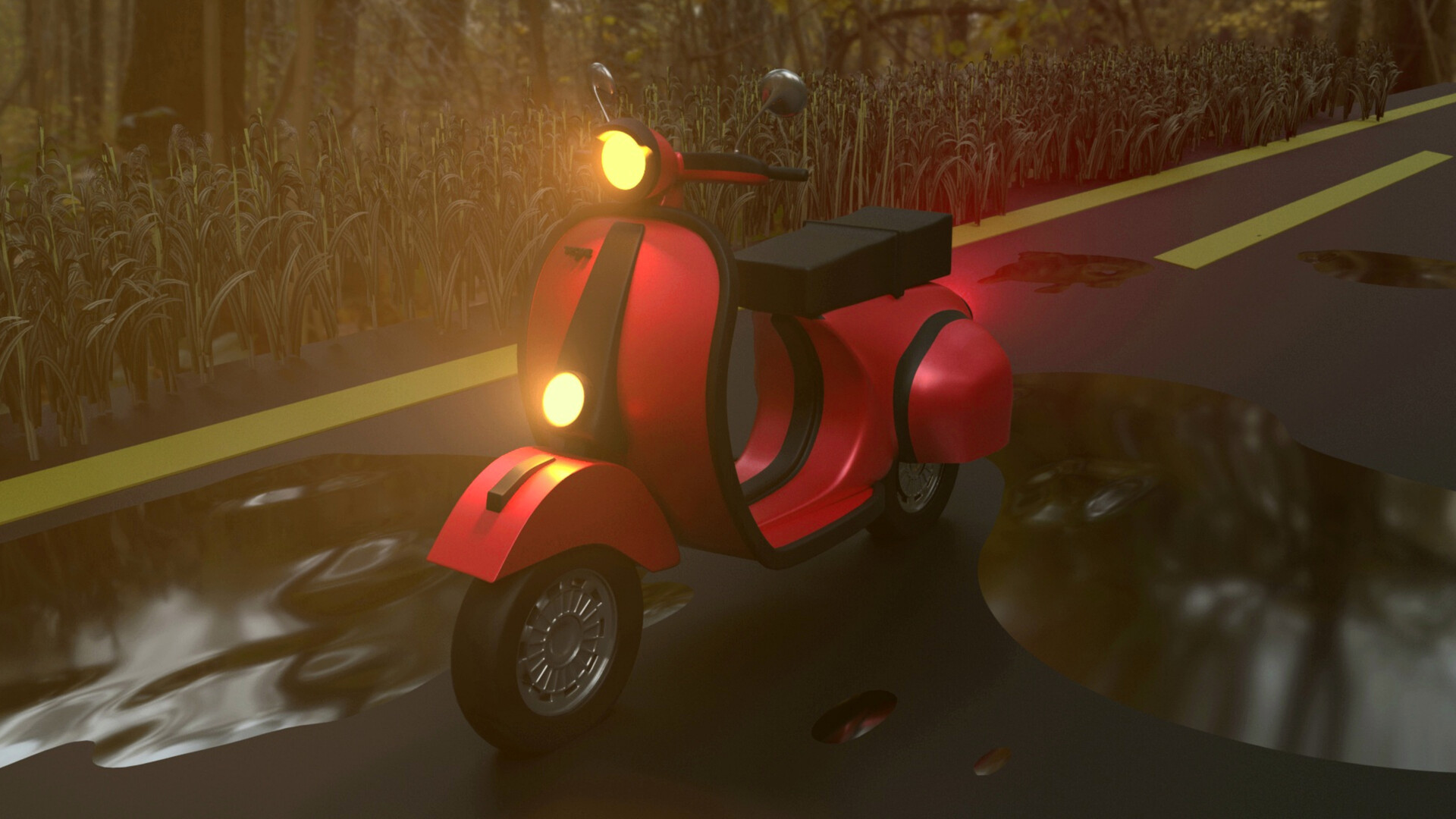 ArtStation - scooter 3d modeling