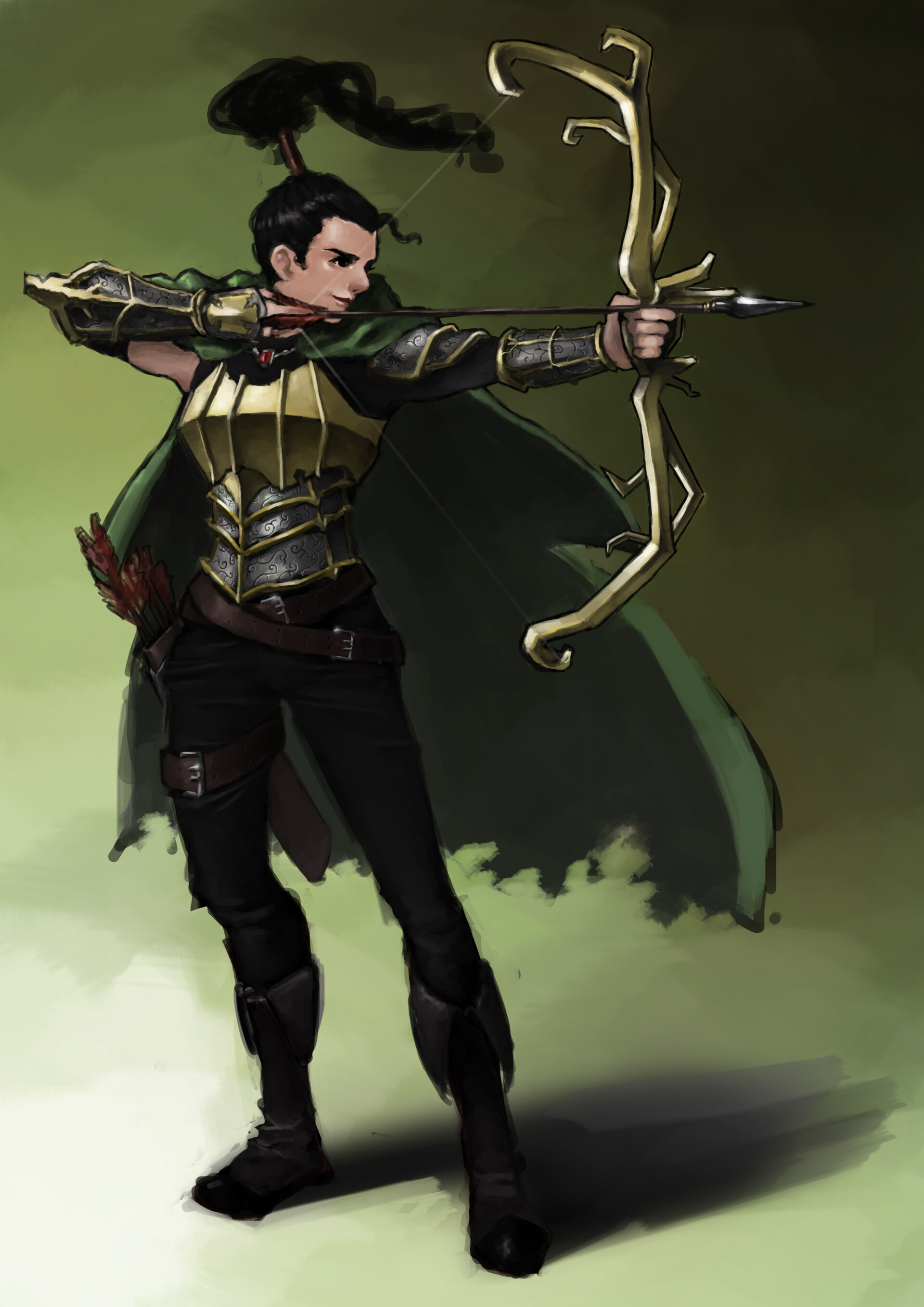 ArtStation - archer in the woods