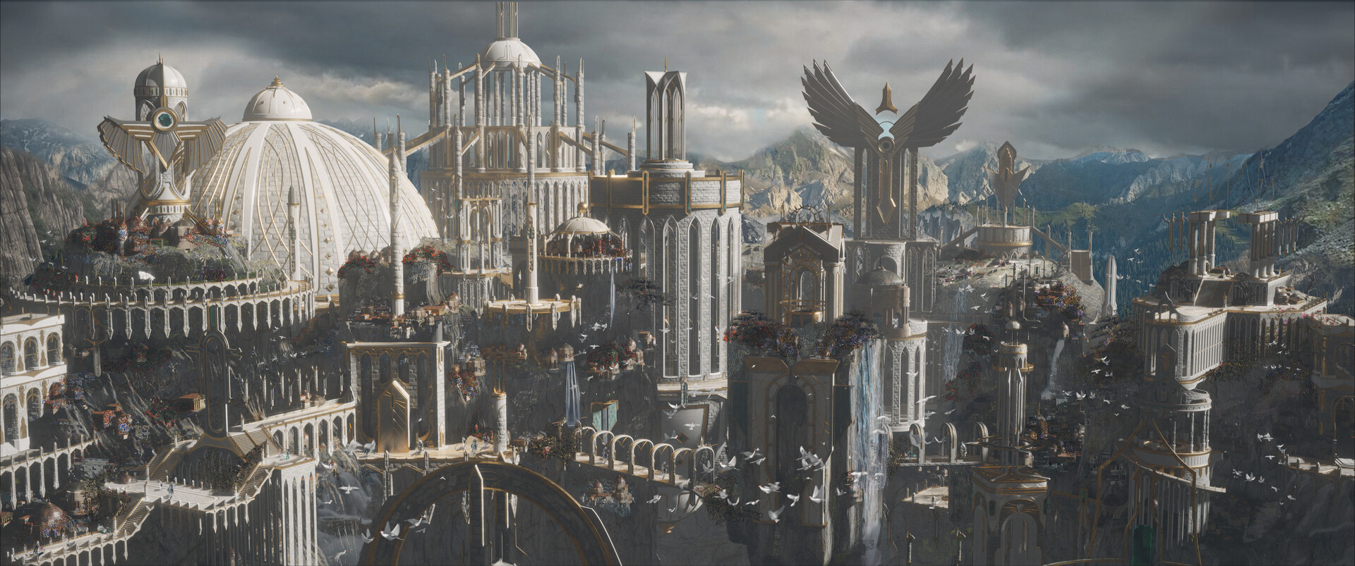 ArtStation - Hanging Gardens Castle