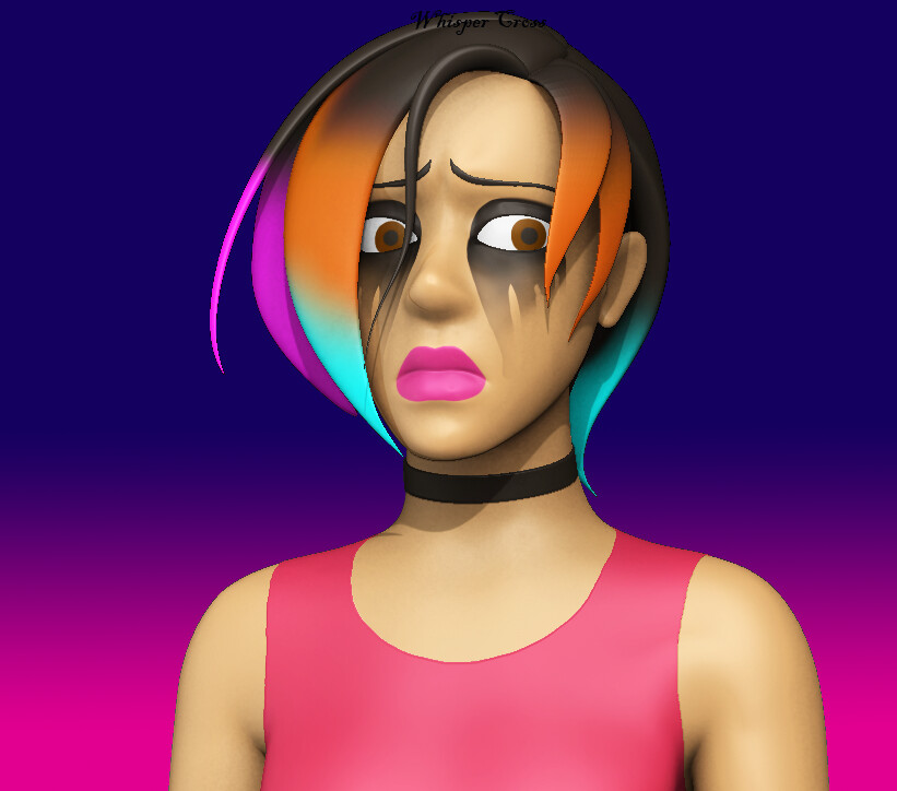 ArtStation - Emo girl