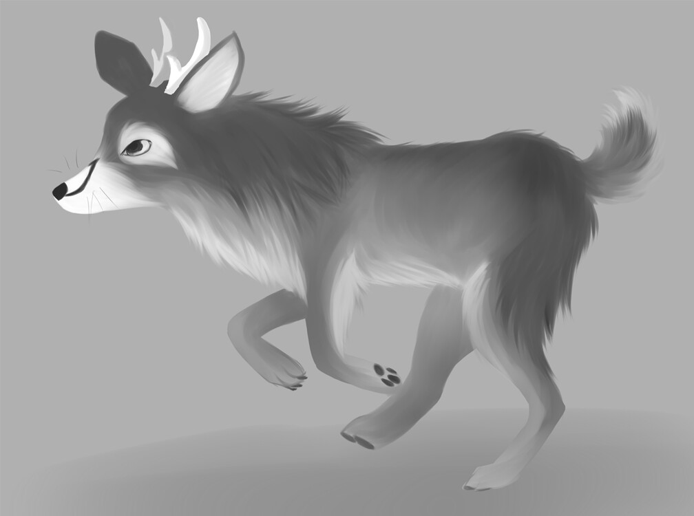 ArtStation - Wolf Deer Hybrid