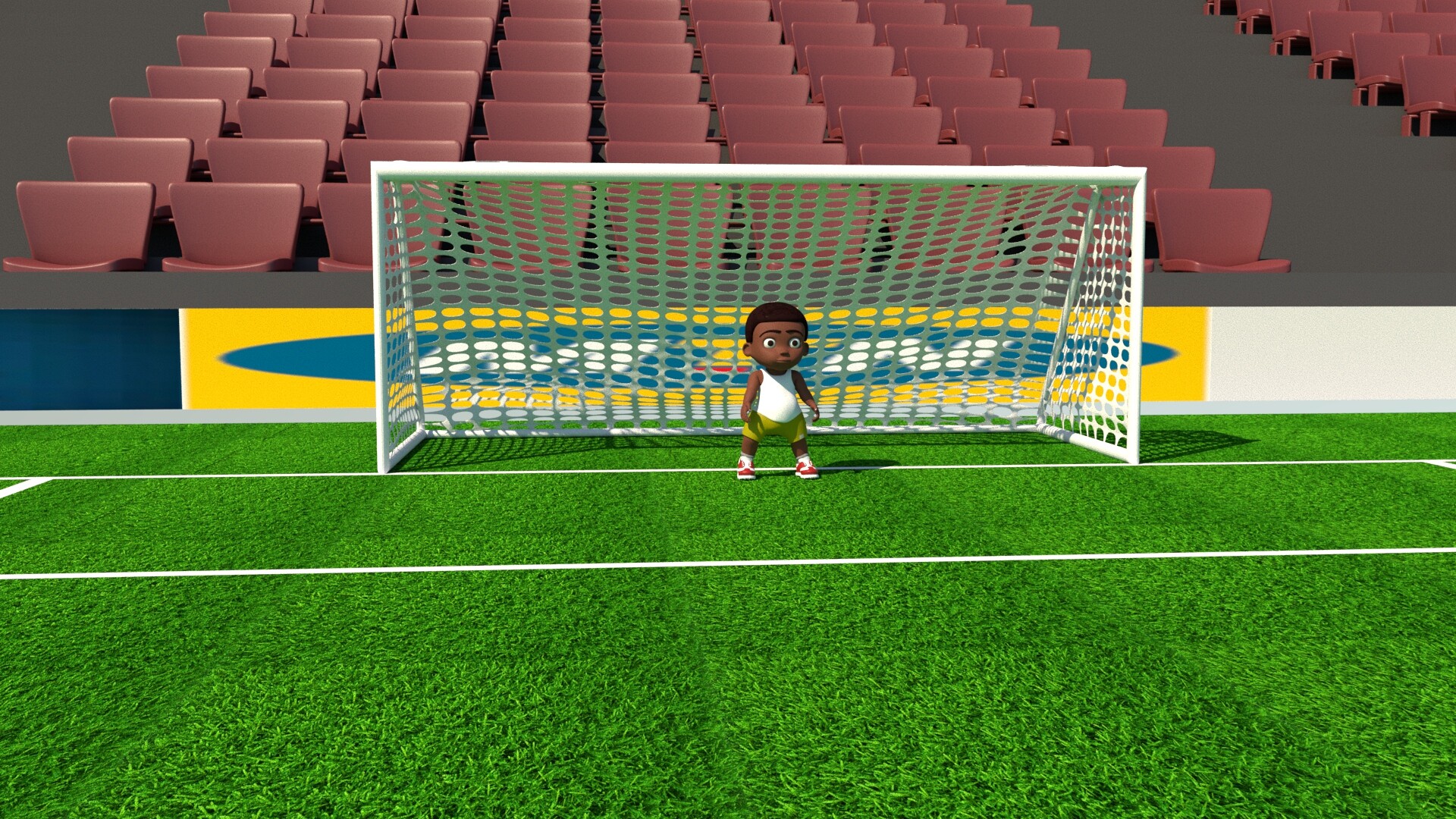 ArtStation - 3D Football pItch