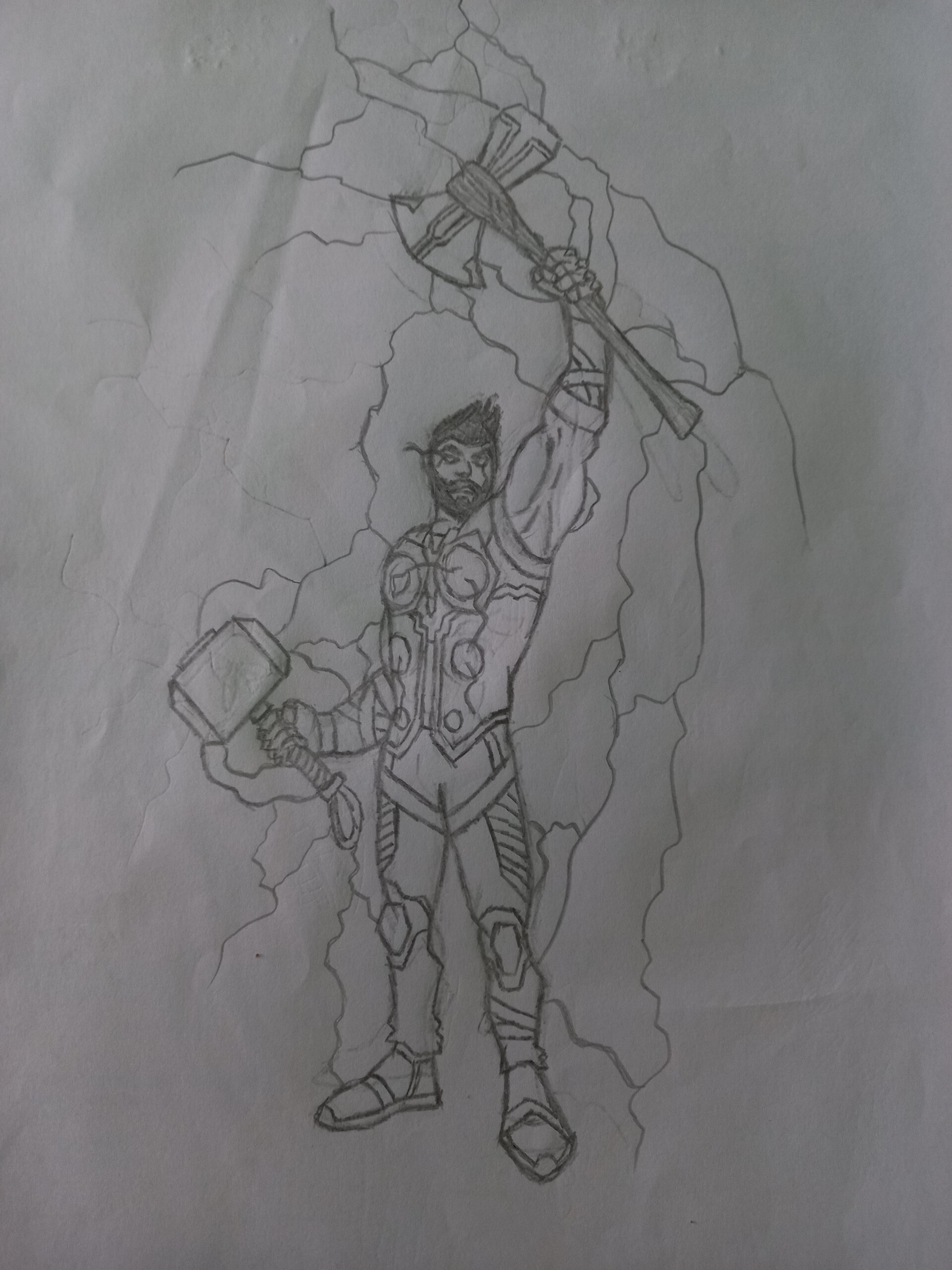 ArtStation - Thor sketch