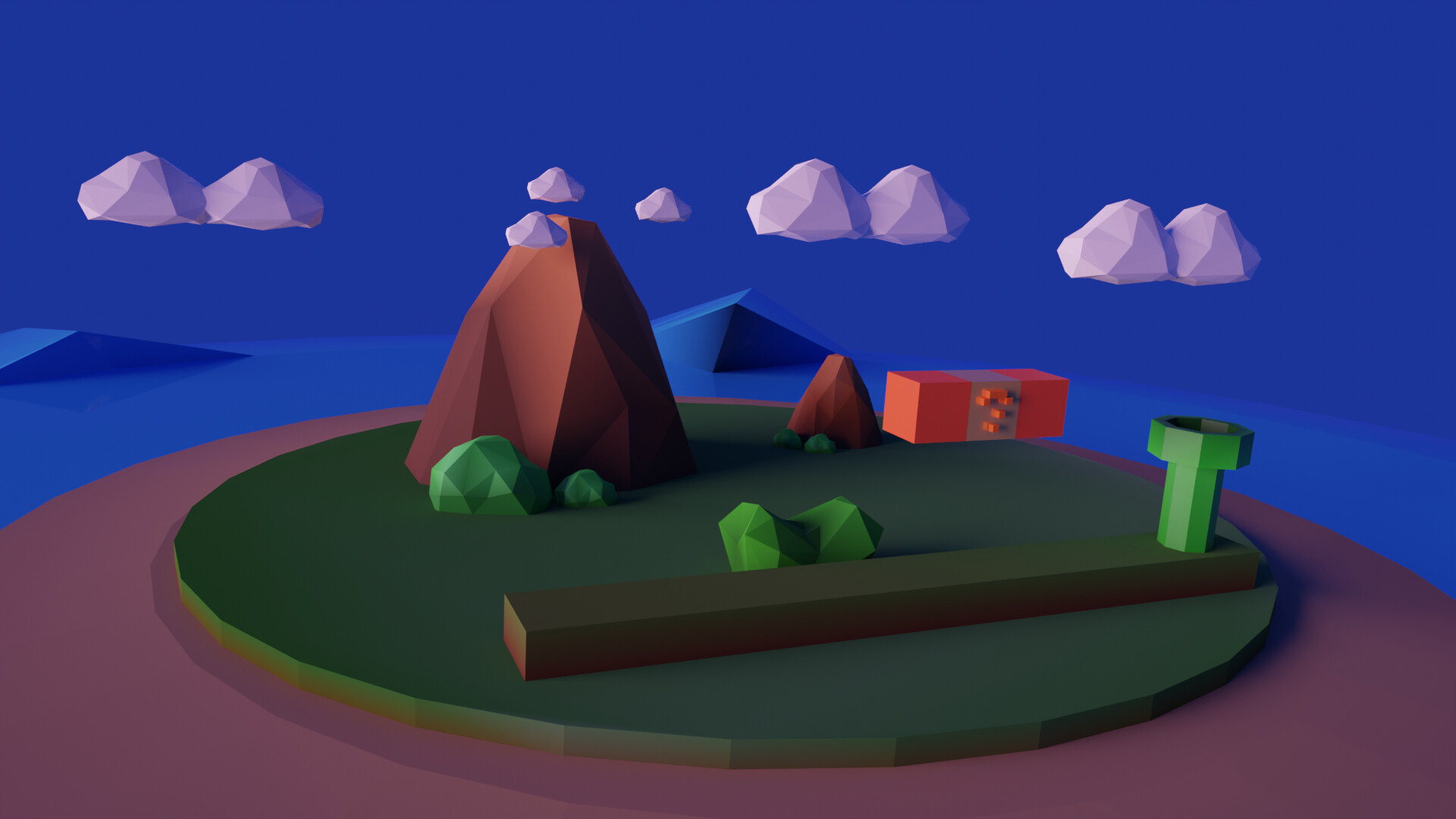 ArtStation - Super Mario Bros Voxel