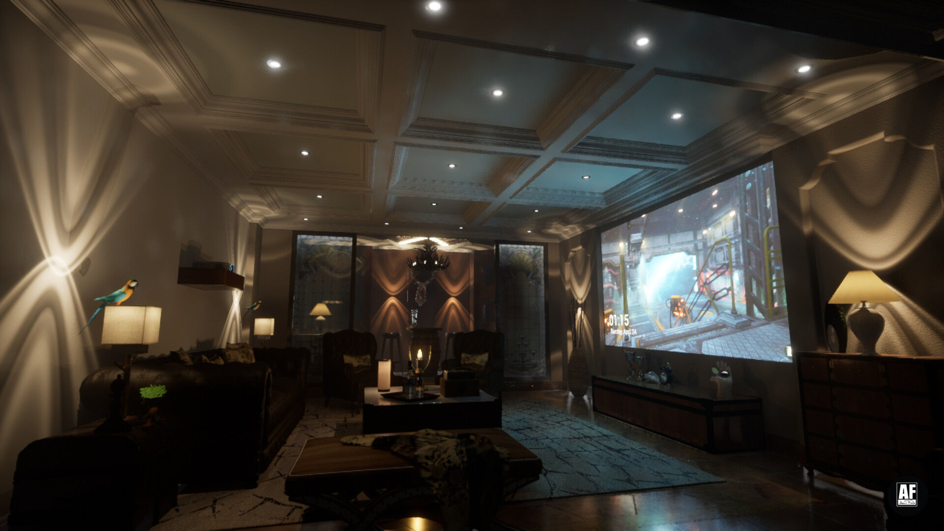 ArtStation - UE5-Cinema room