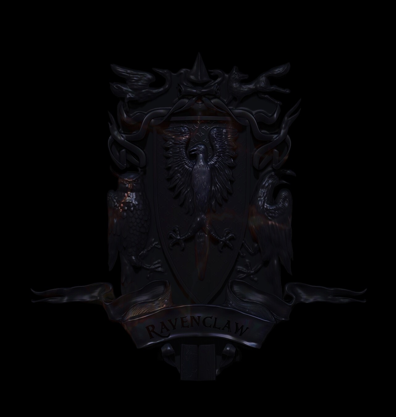 ArtStation - ravenclaw crest :D