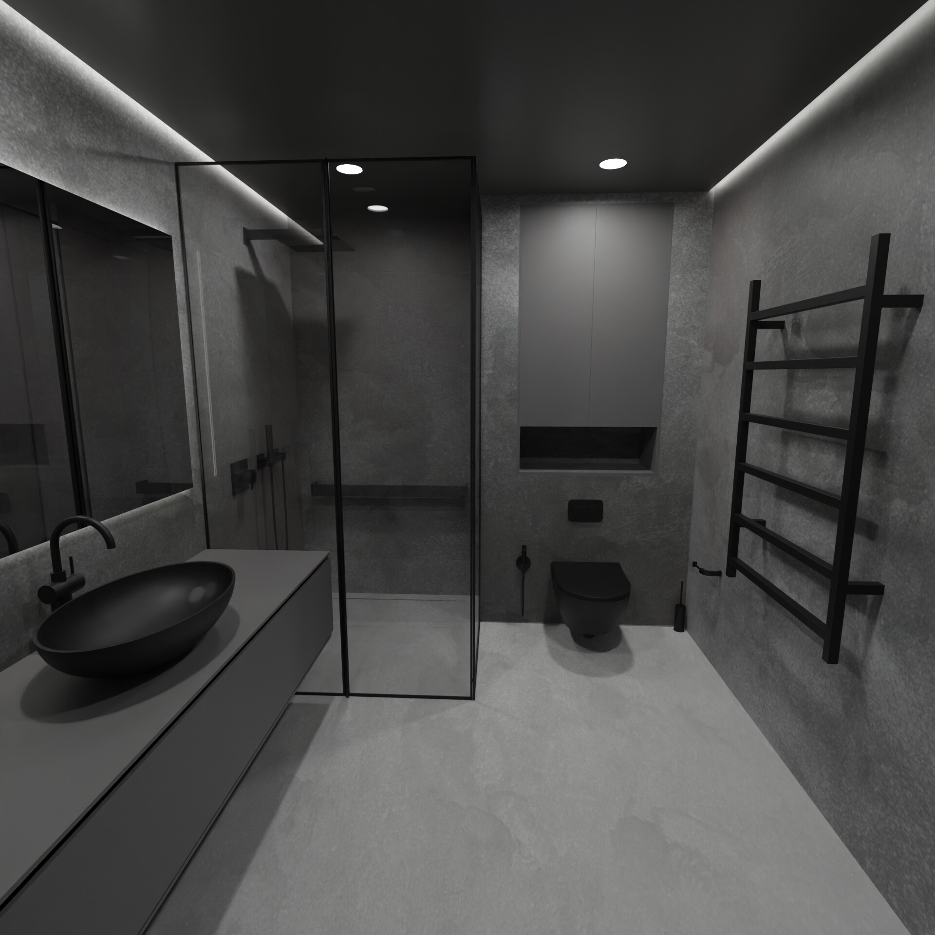 ArtStation - Bathroom in a minimalist style