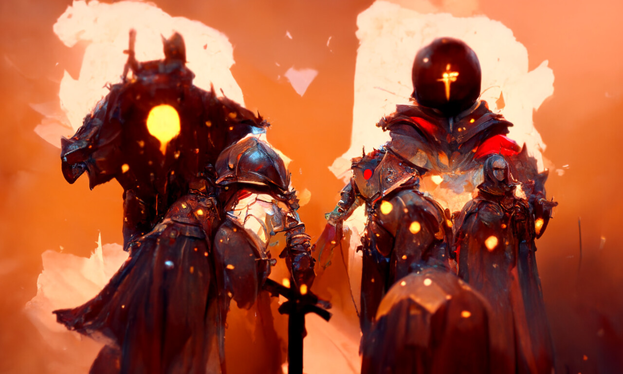 wenbo cui - Crucible Knights—Elden Ring Fanart