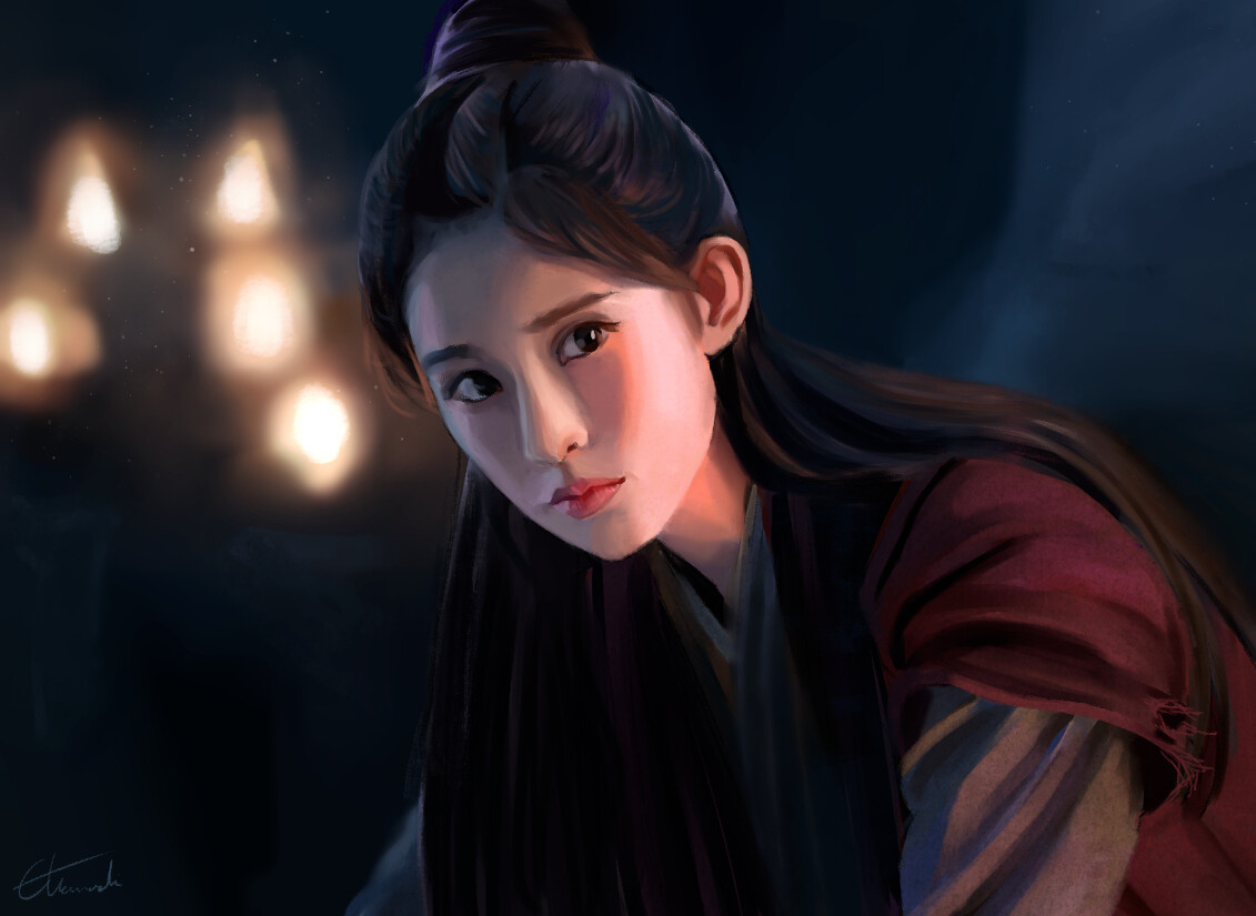 ArtStation - Meng Ziyi as Wen Qing (The Untamed)