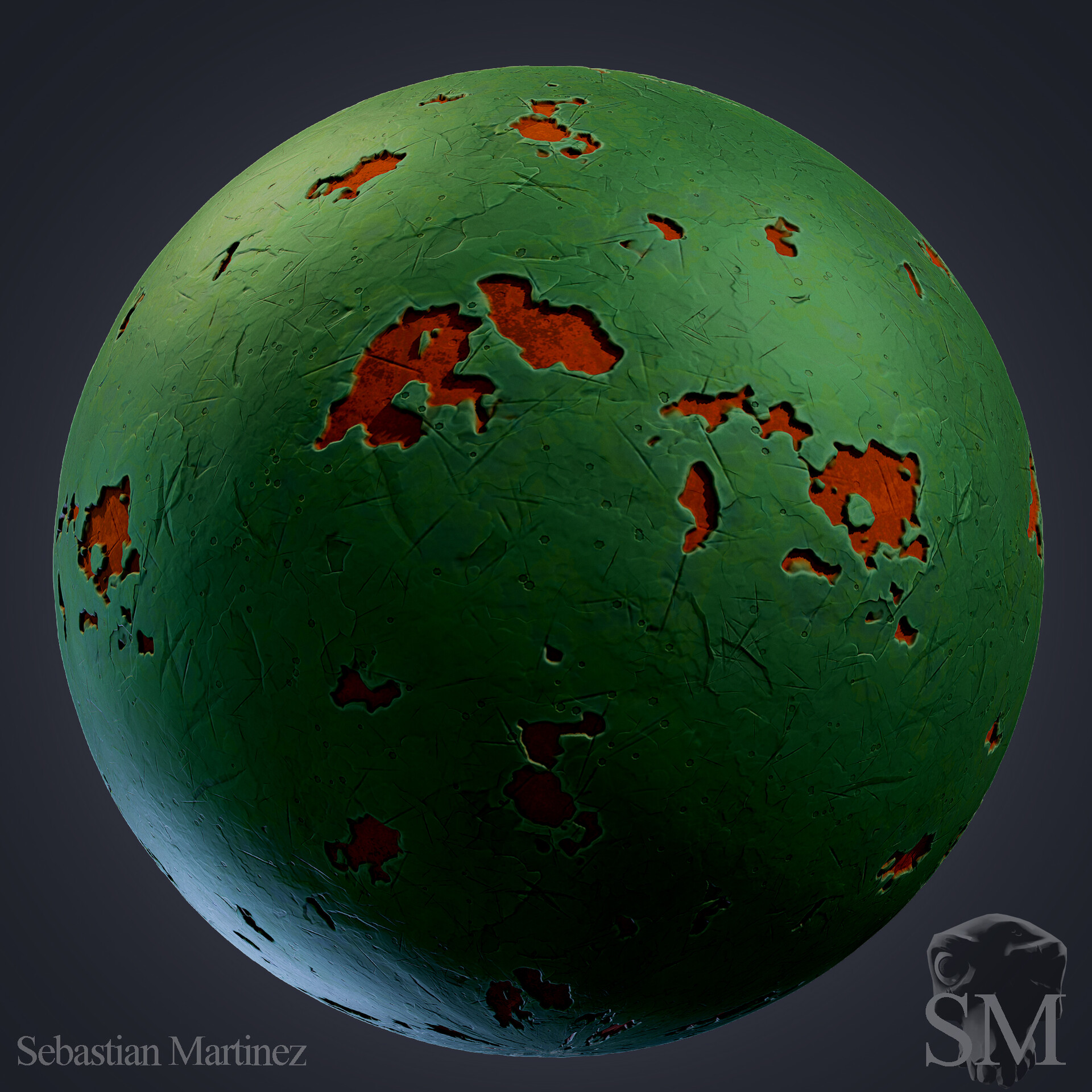 ArtStation - Stylized Rusty Metal