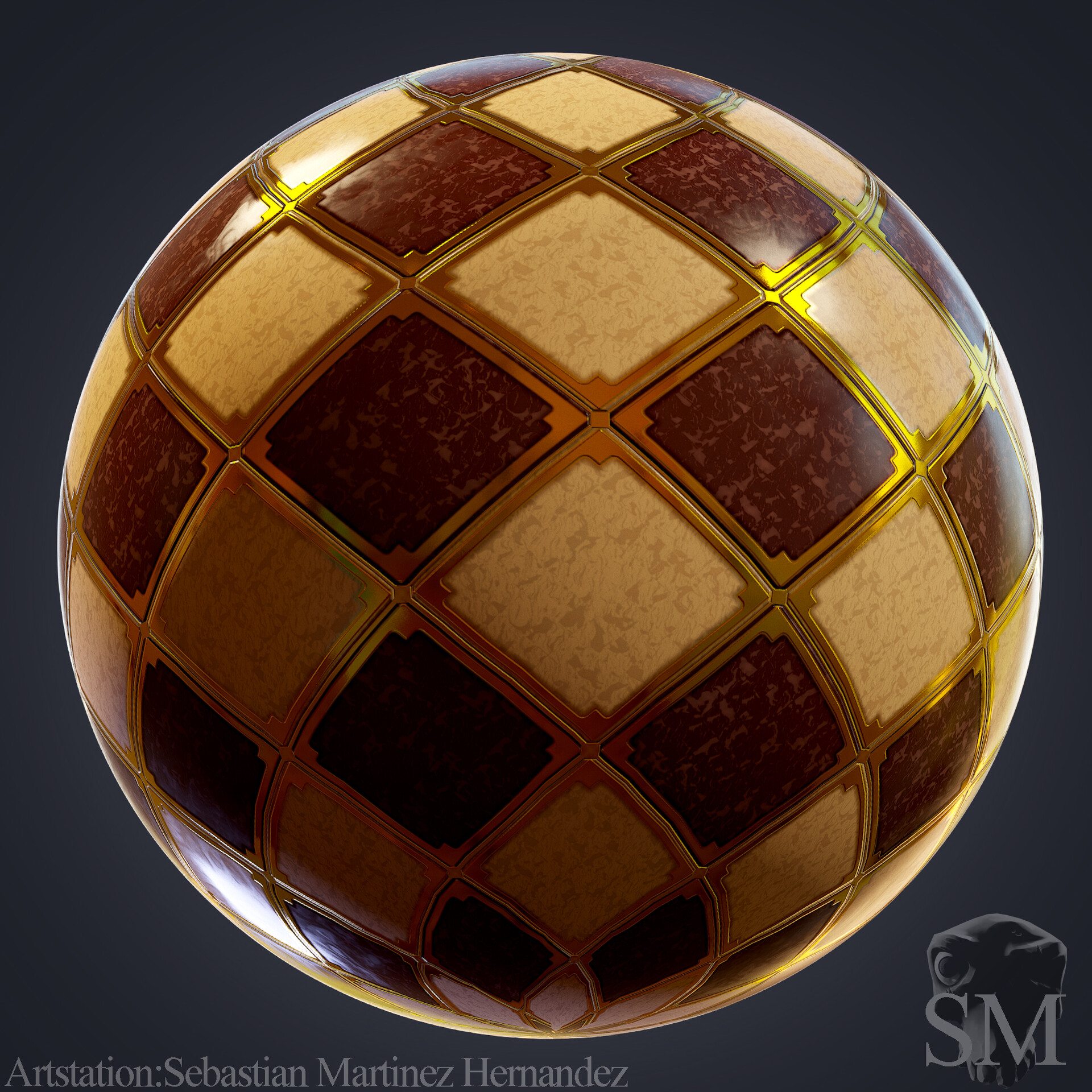 ArtStation - Stylized Marble Floor