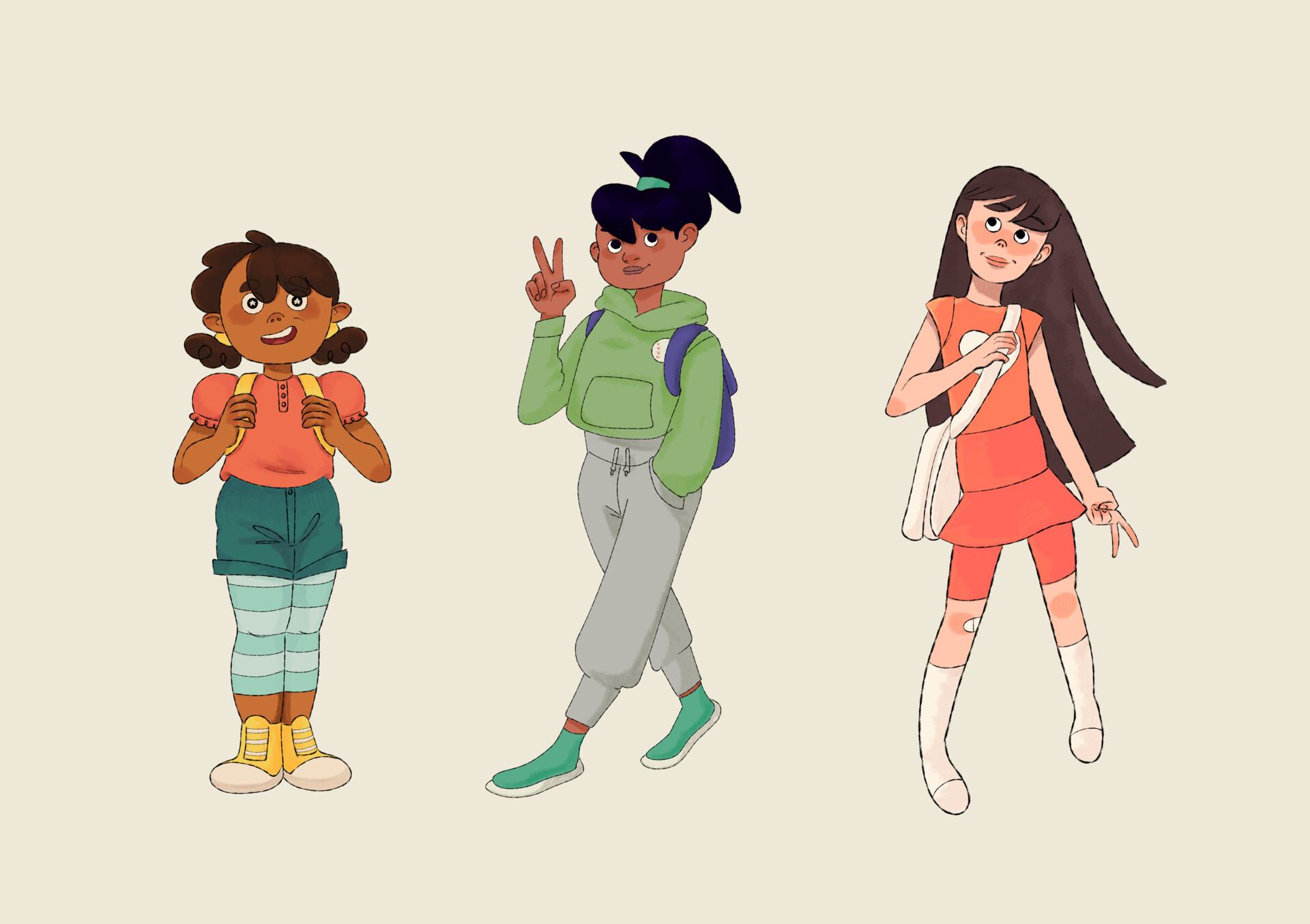 ArtStation - School Girls