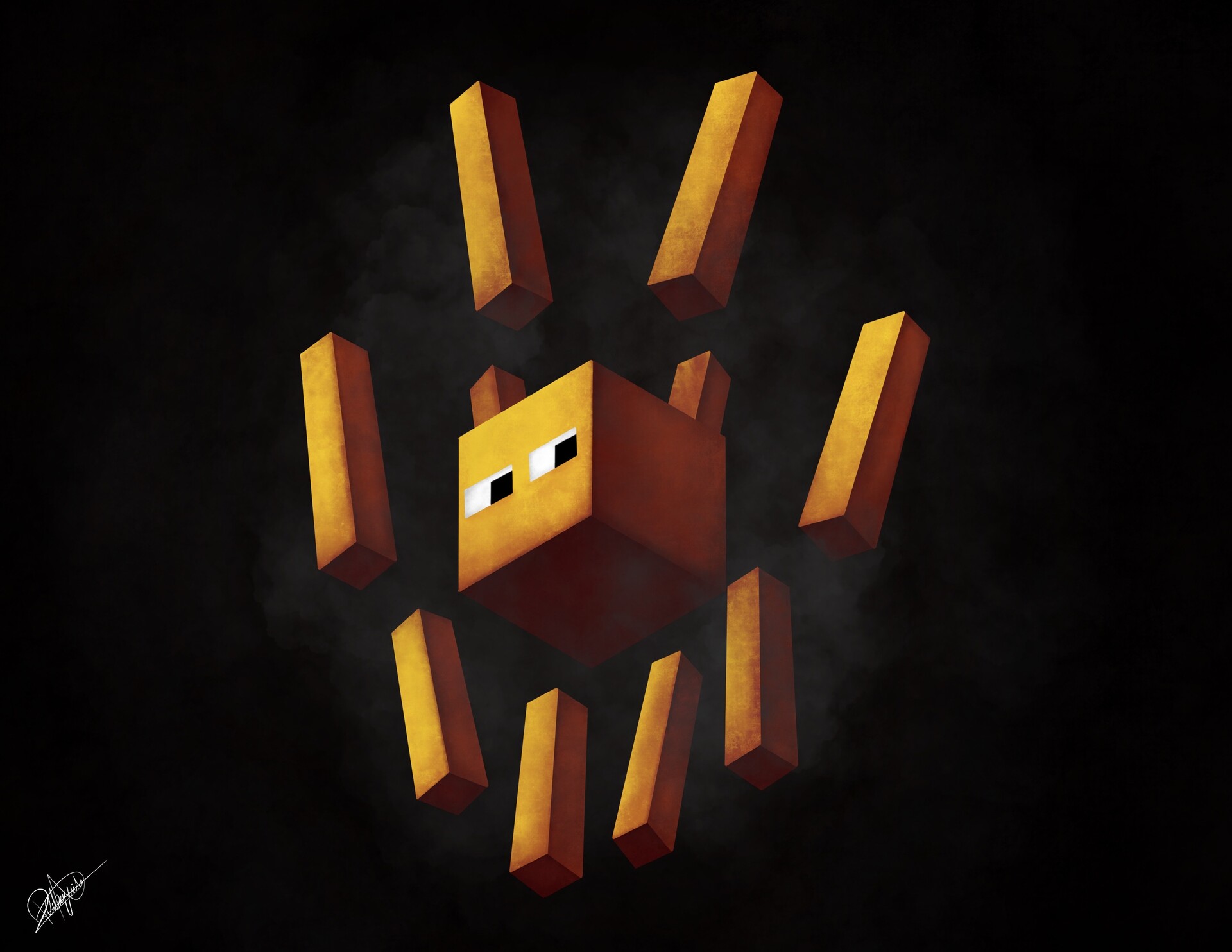 Minecraft Blaze Wallpaper