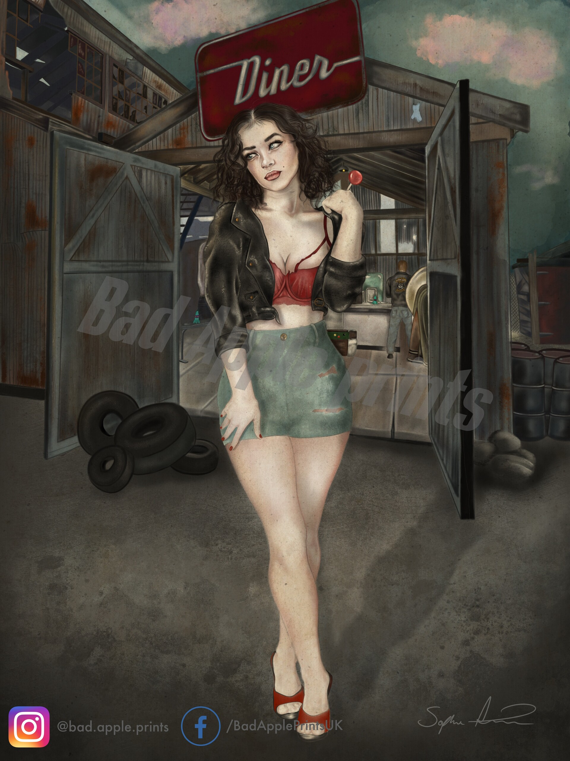 ArtStation - Atom cats pinup