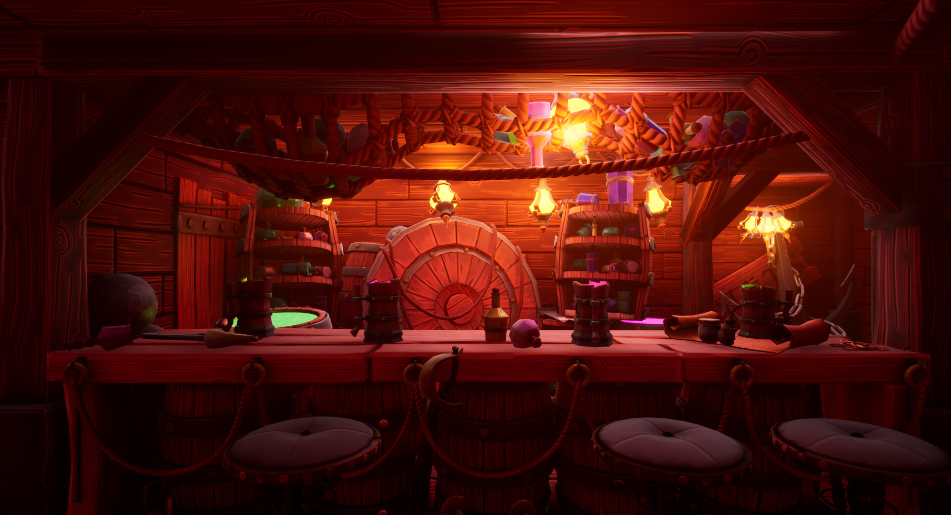 ArtStation - Pirate Bar - 'The Gits and Shiggles!'
