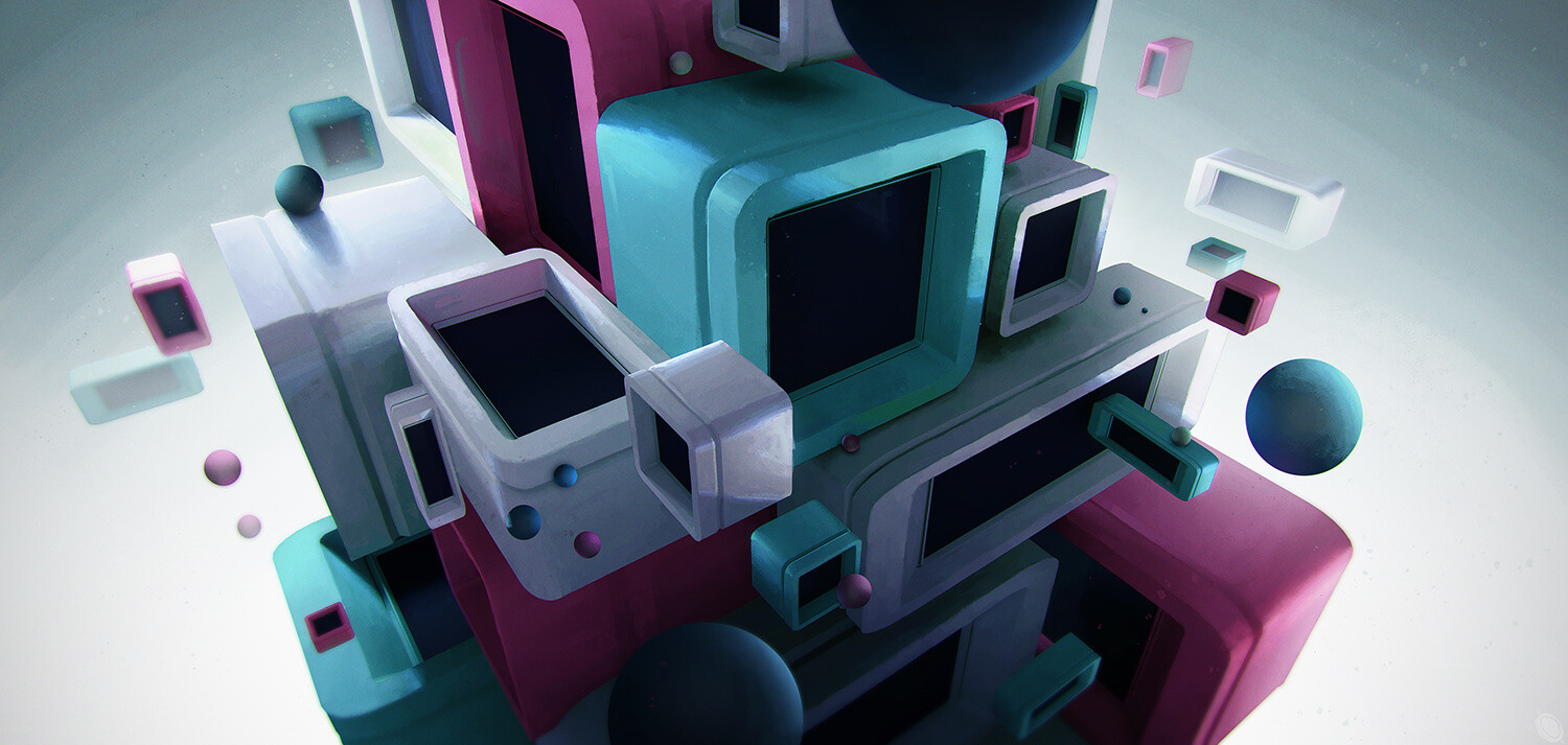 ArtStation - A bunch of floating boxes