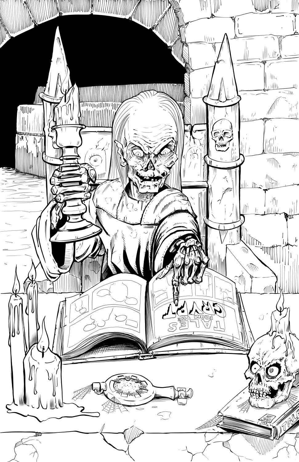 Tales From The Crypt Keeper Drawing