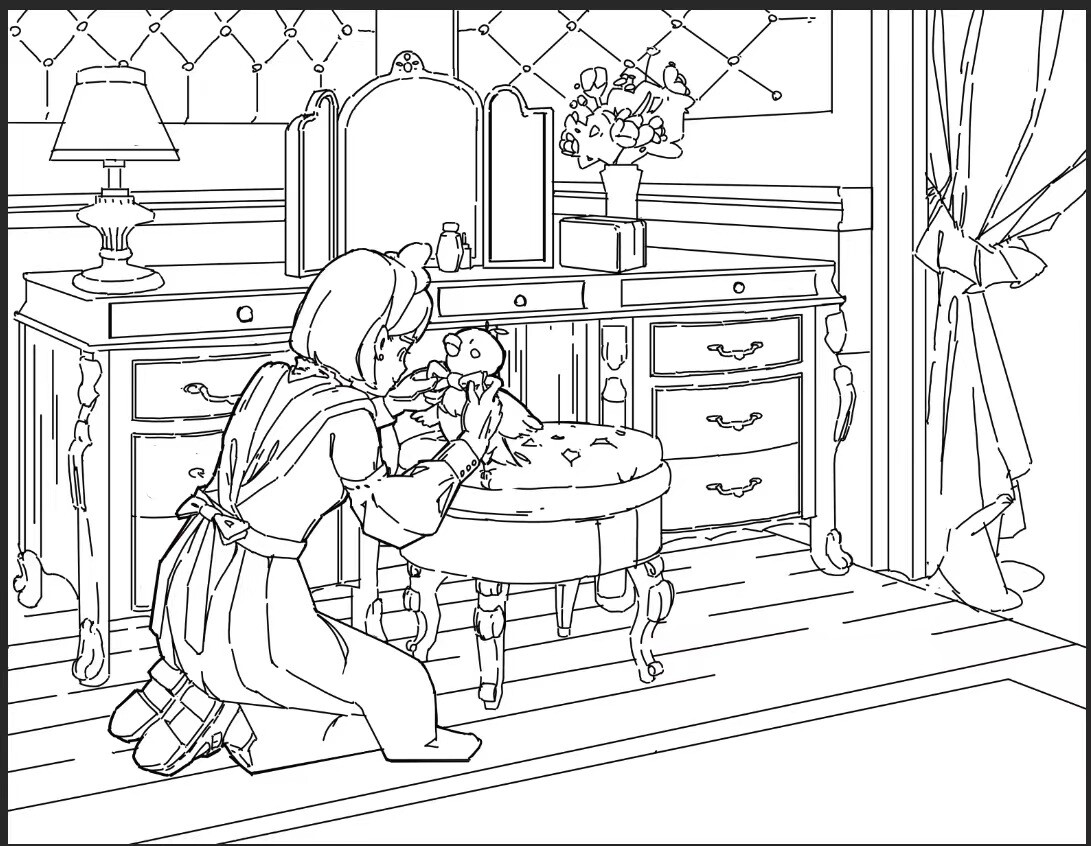 ArtStation - Bird and Maiden #3 Fitting