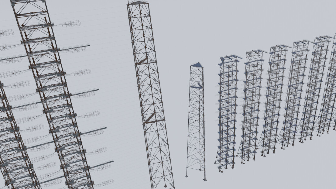 Among Models - Chernobyl RLS Radar 5N32 Duga 3D model