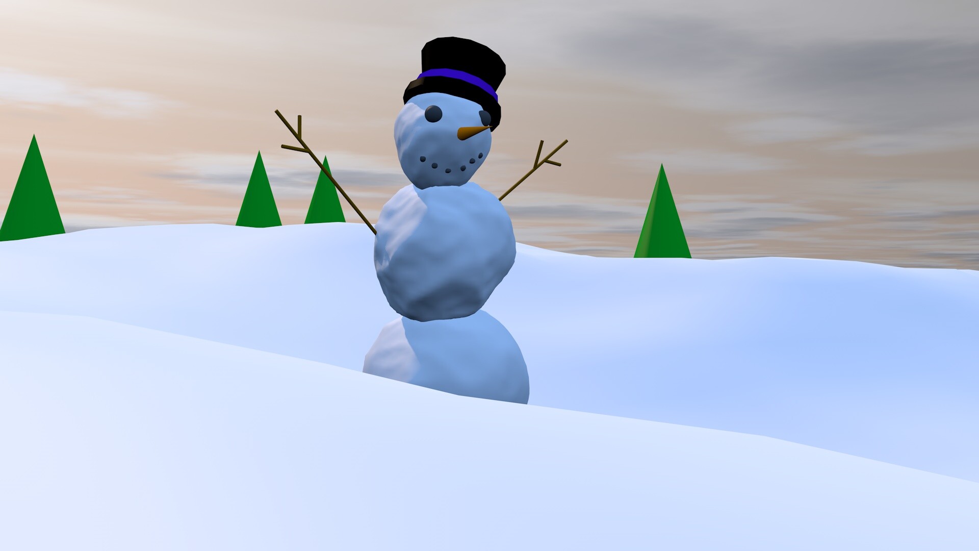 ArtStation - Snowman Cinema 4D