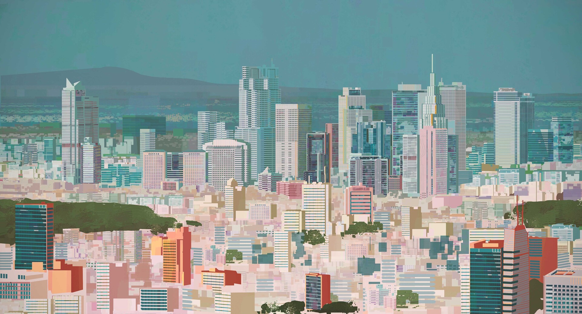 ArtStation - Graphic Urban Sprawl