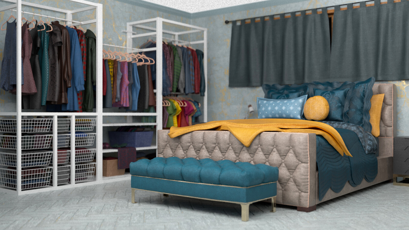 Chrysa Kipourou - Bedroom Project