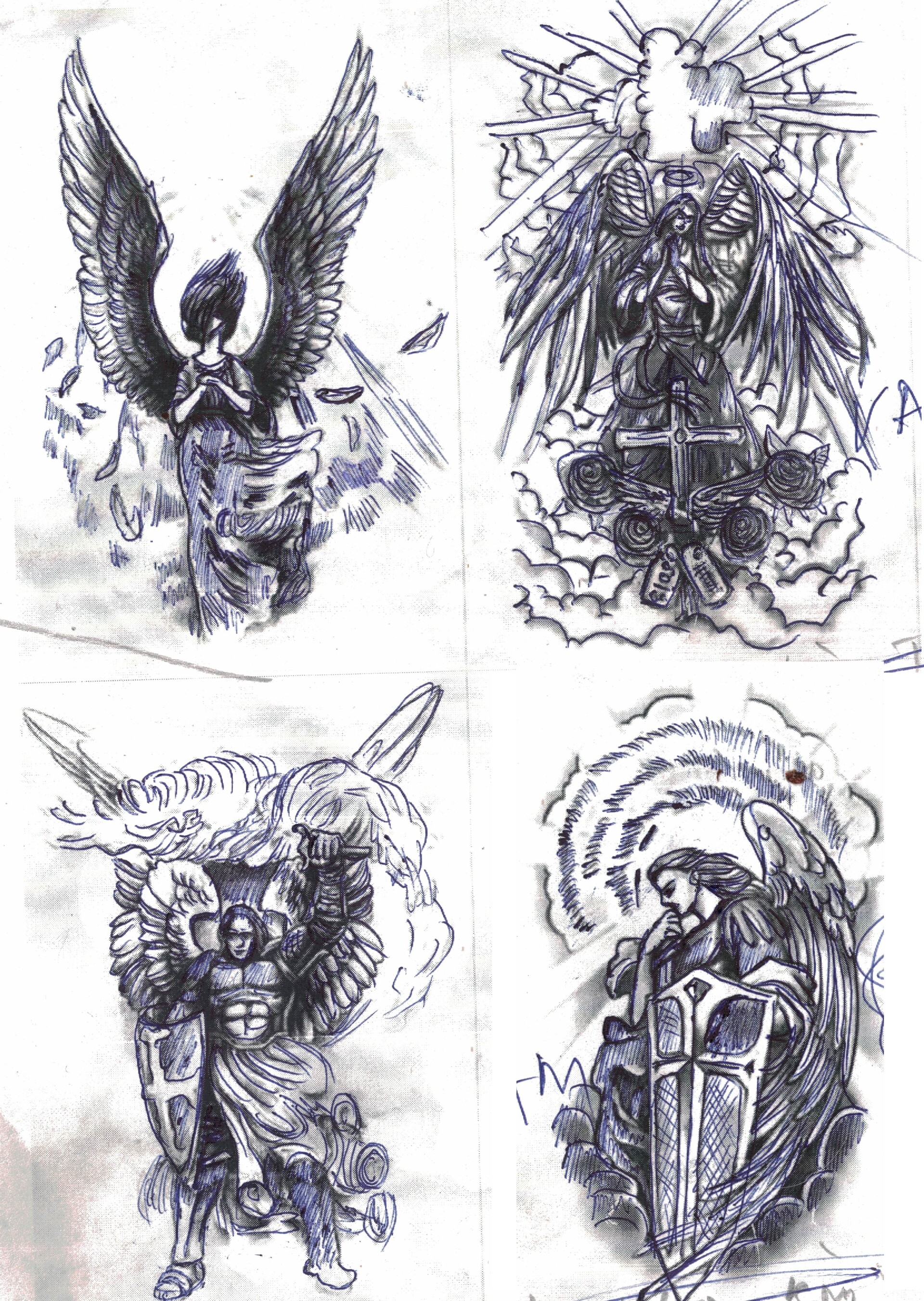 ArtStation - Angel learning sketch