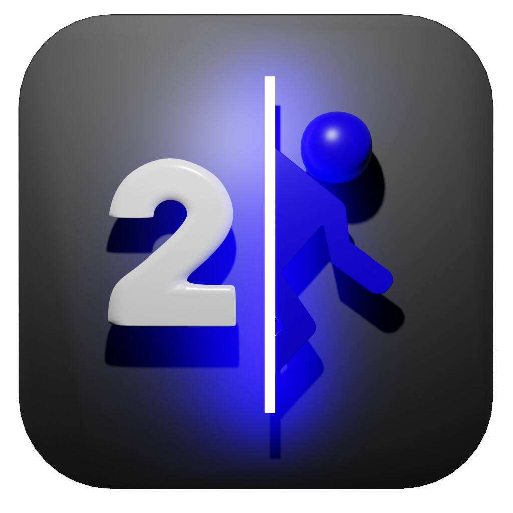 ArtStation - Portal 2 Remake Icon 3D