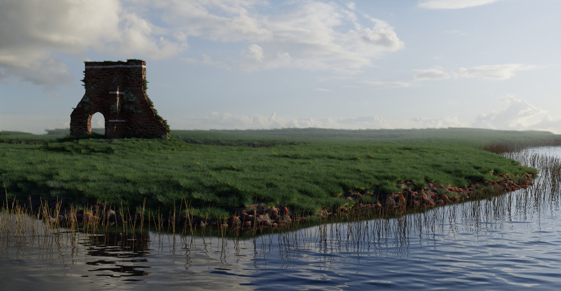 ArtStation - 3D Medieval Ruin Environment