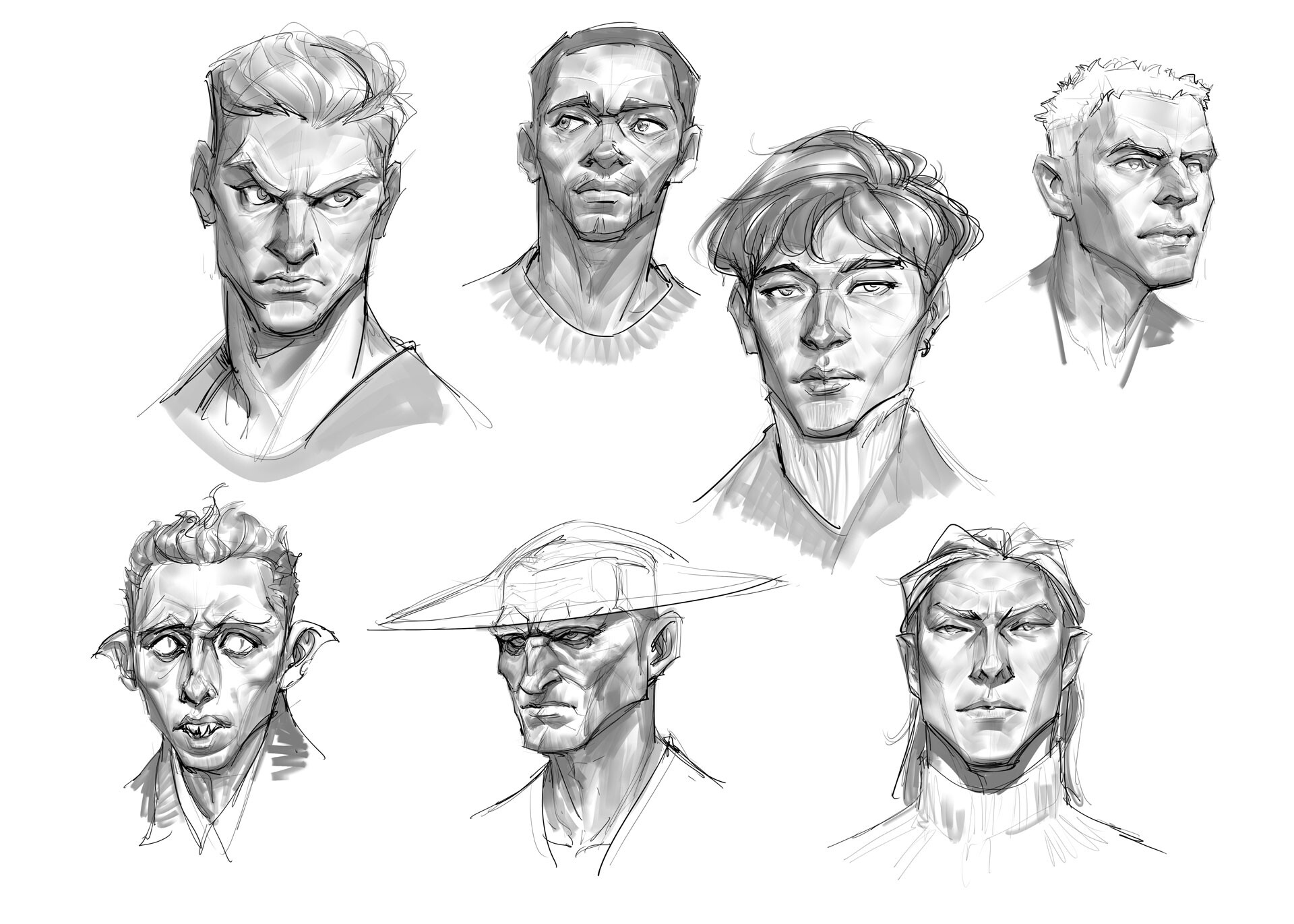 ArtStation - Head exercises