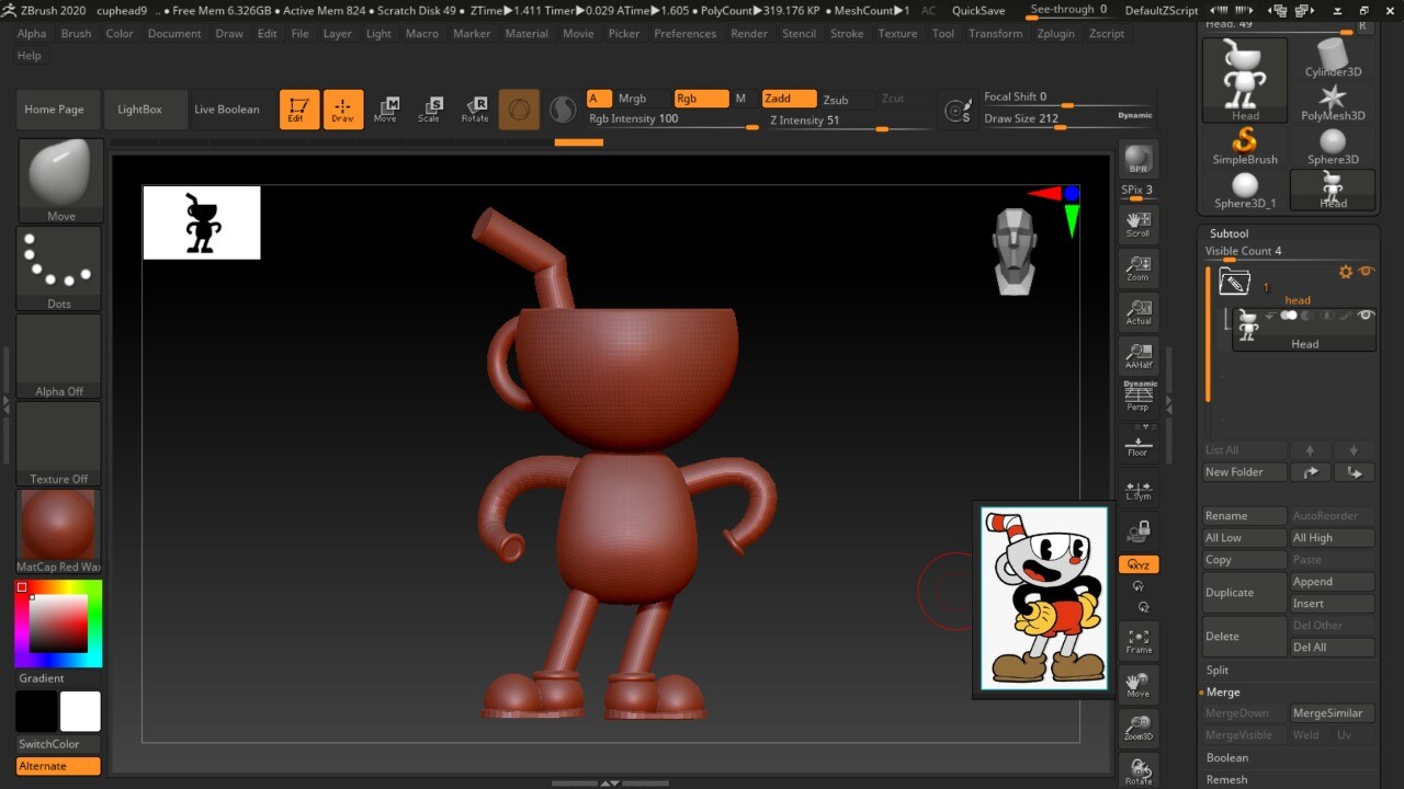 ArtStation - CUP HEAD WIP