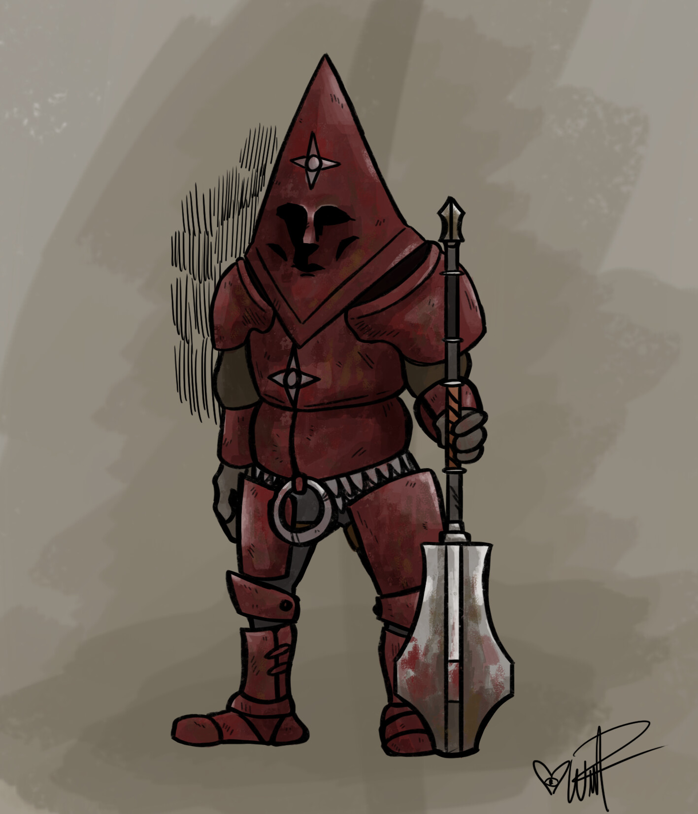 ArtStation - The bone crusher, Pyramid knight