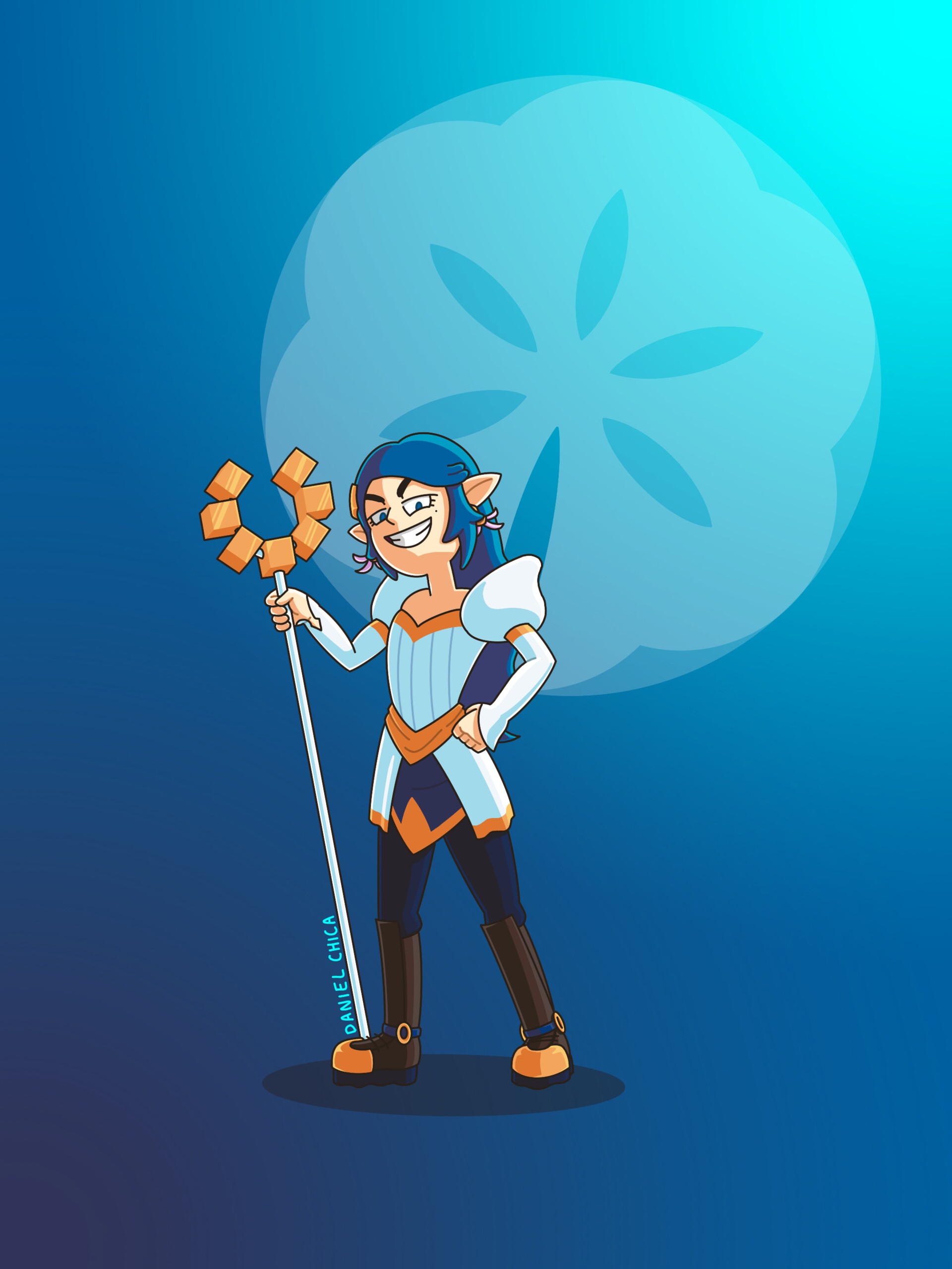 ArtStation - Meralouette Nympha, the Lapis Cleric (2021)