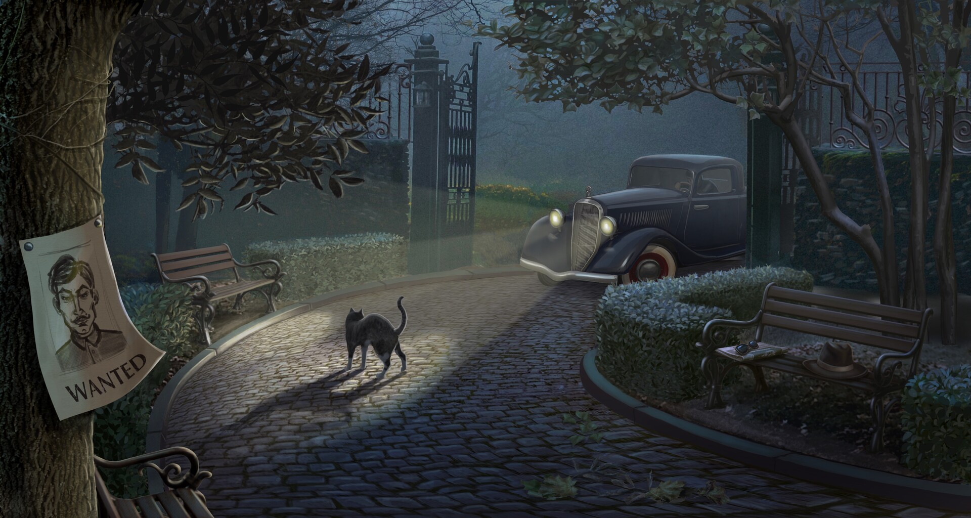 ArtStation - Noir detective’s environment