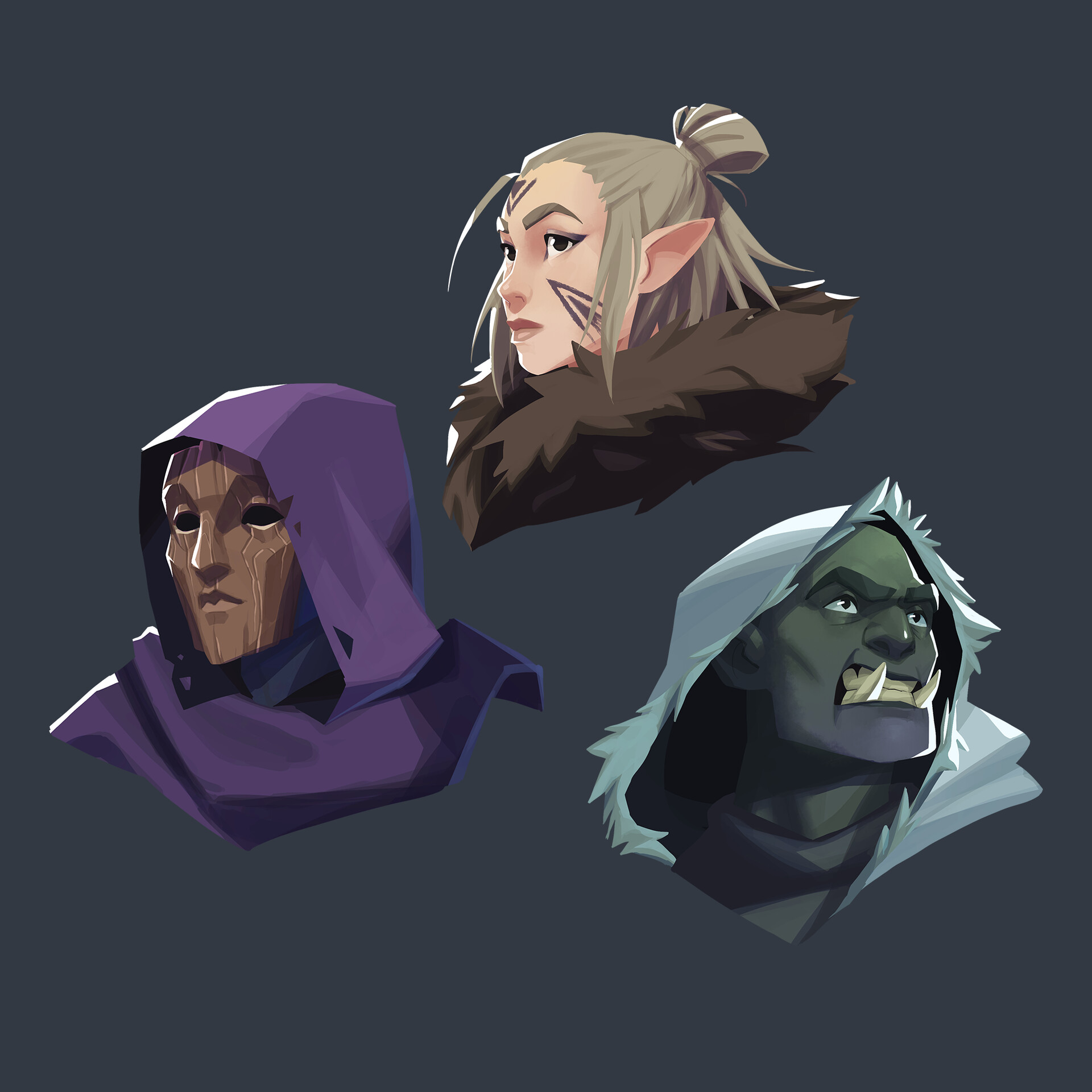 ArtStation - DnD Portraits