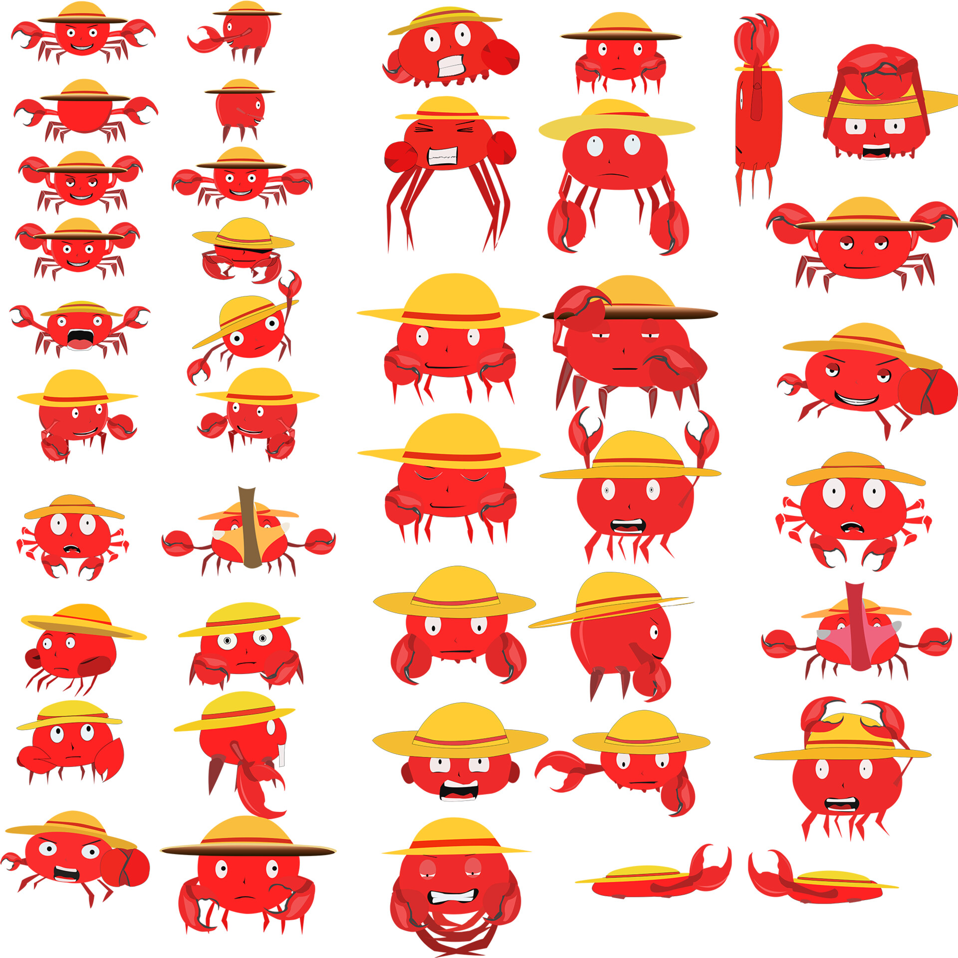 ArtStation - crab poses