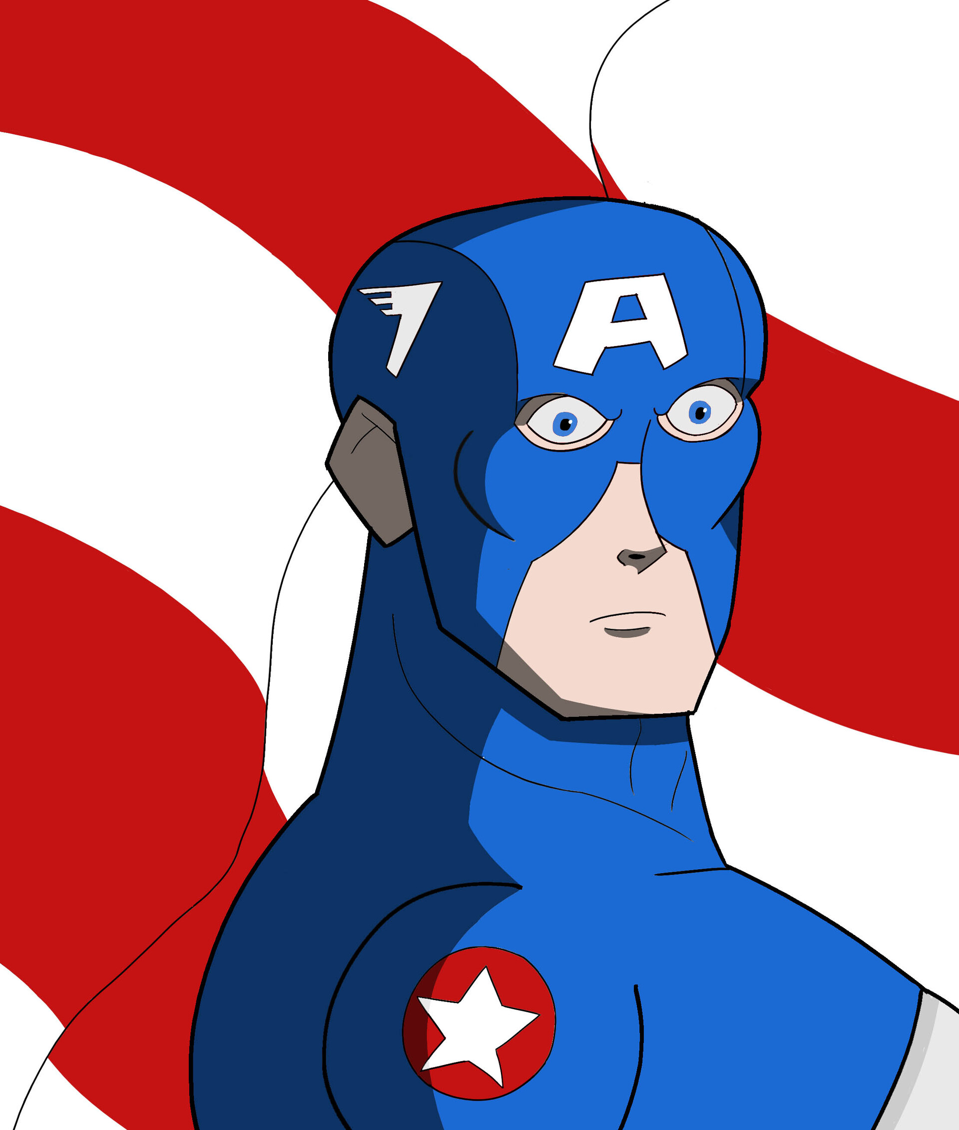 ArtStation - Captain America Headshot