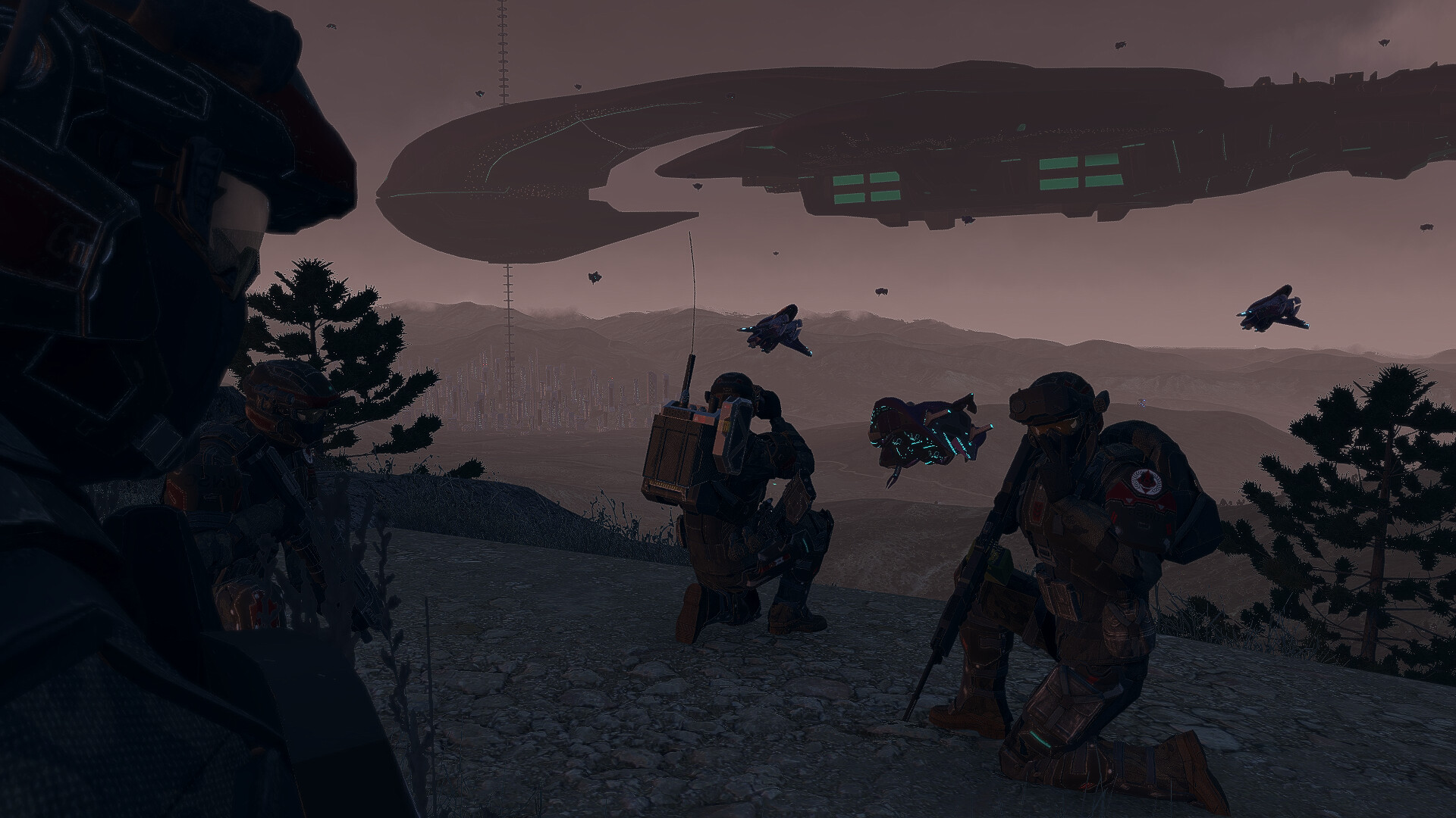 ArtStation - UNSC marines scouting a covenant CAS carrier