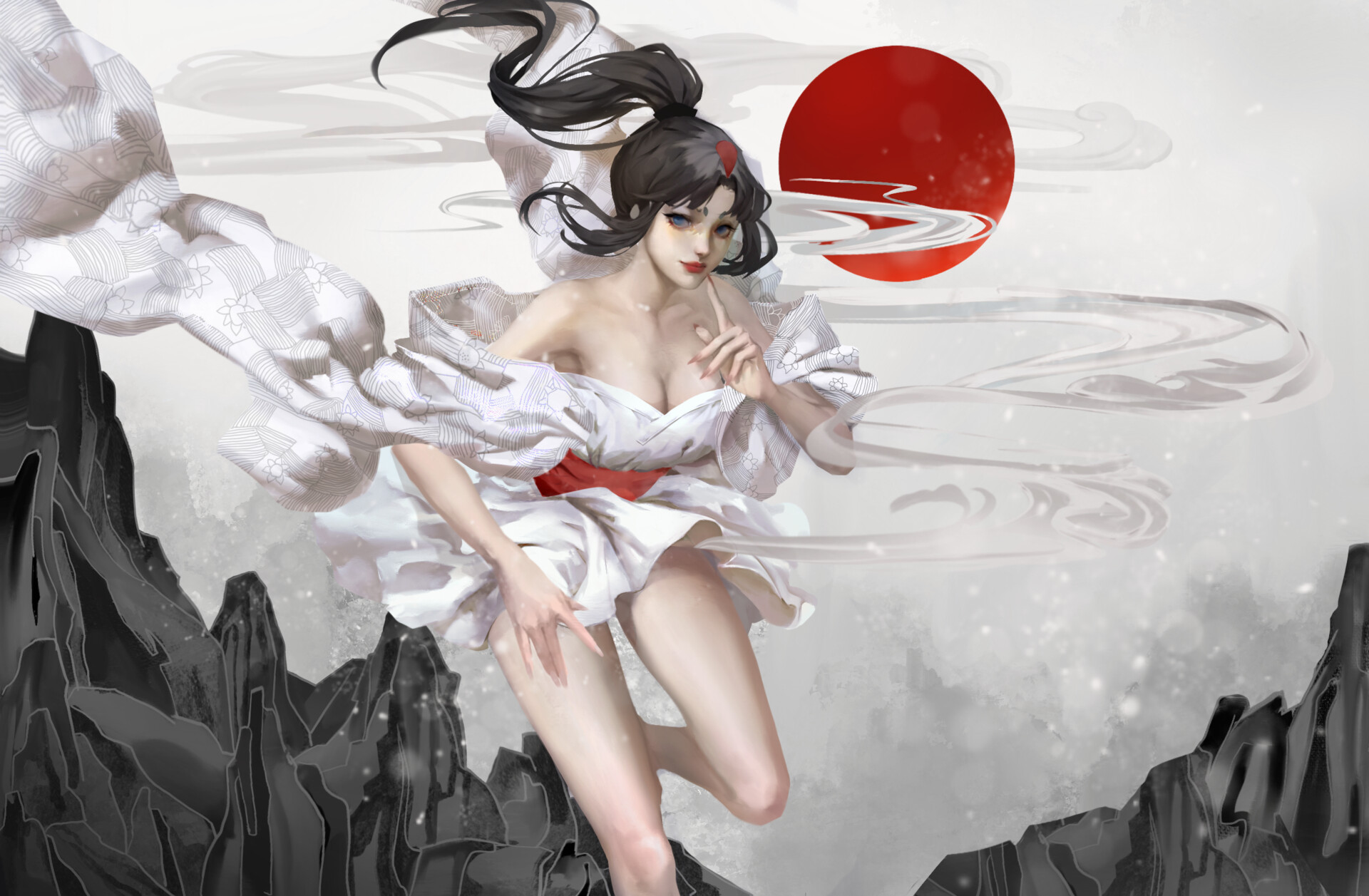 Wingfox workshop - 厚塗插畫表現技法教程 —《鶴仙》