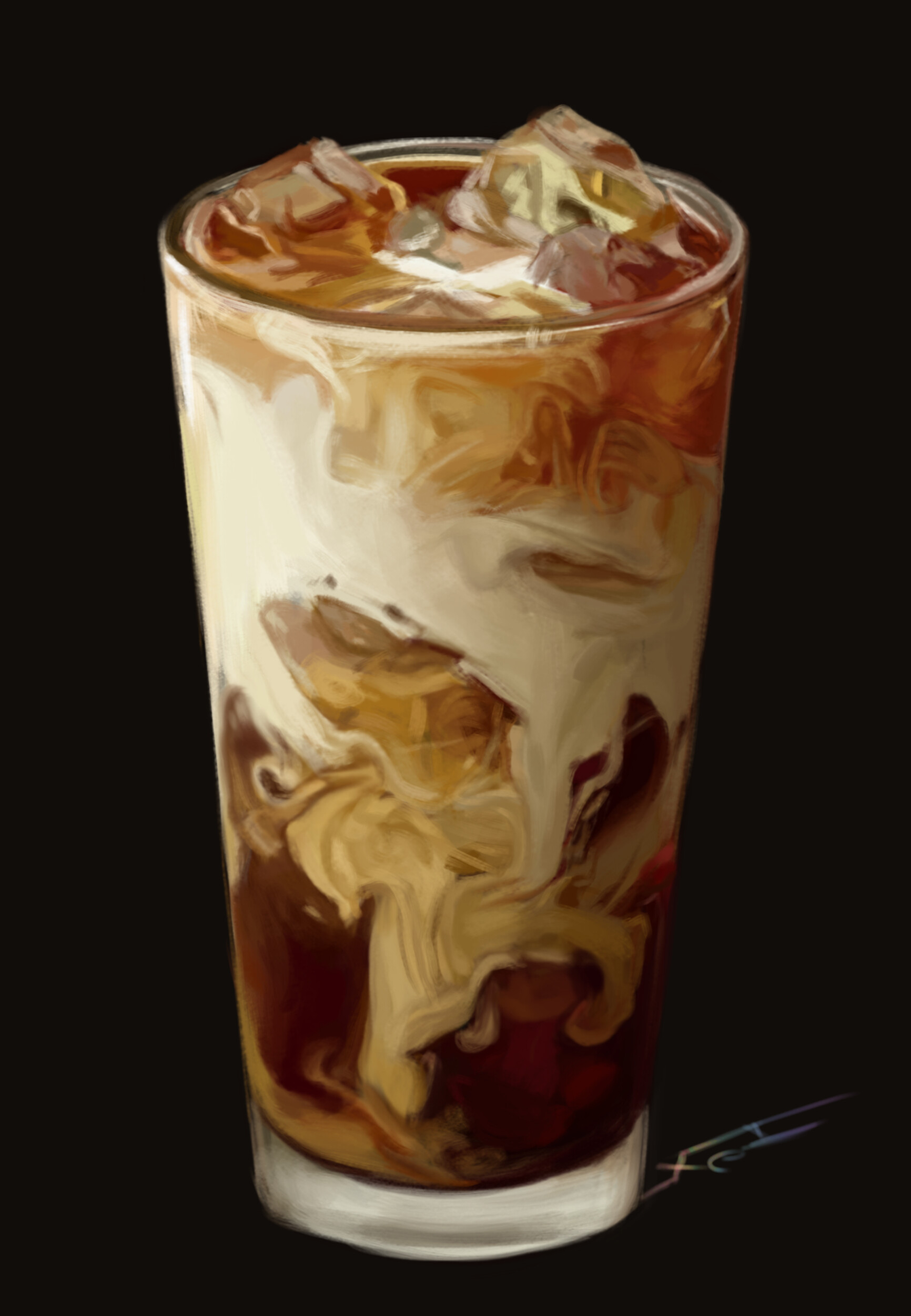 ArtStation - Iced coffee study