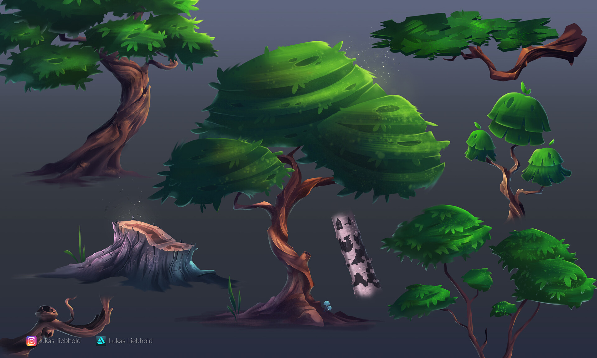 ArtStation - Tree Studies (+ Tutorial)