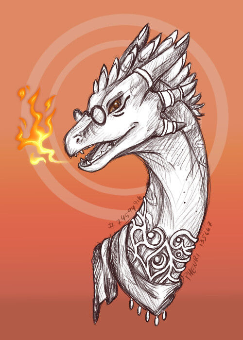 ArtStation - Dragon Portrait; Belmont