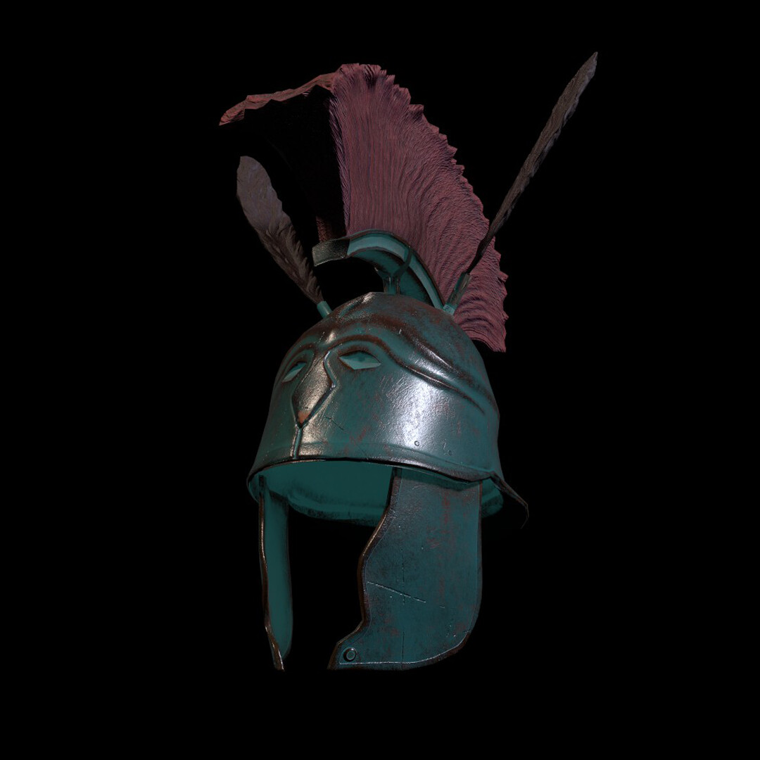 ArtStation - The helmet of a Roman triarius