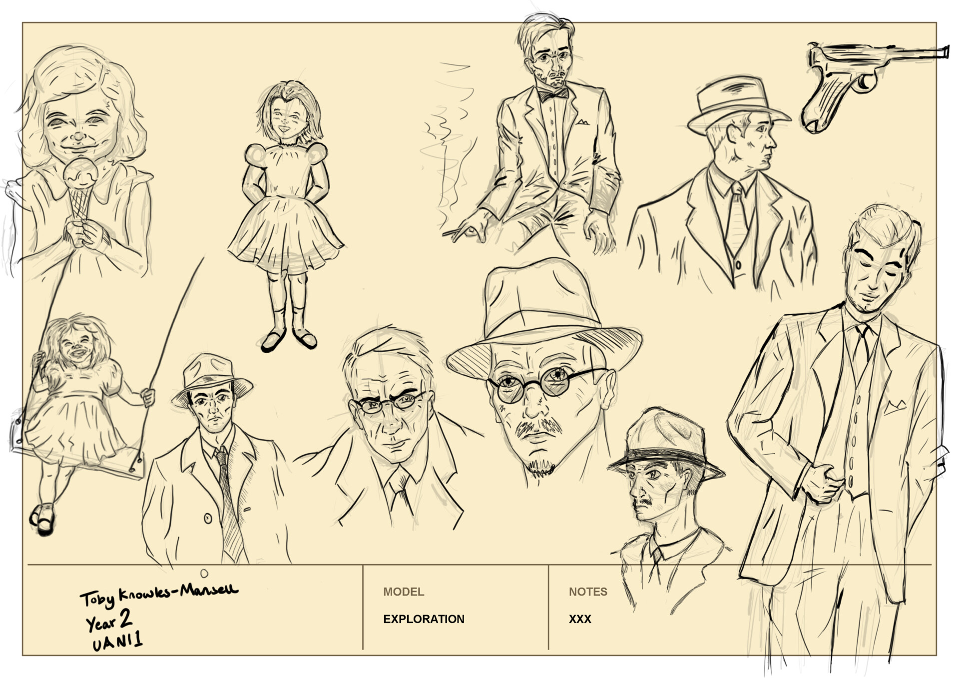 ArtStation - Character Iteration sheet