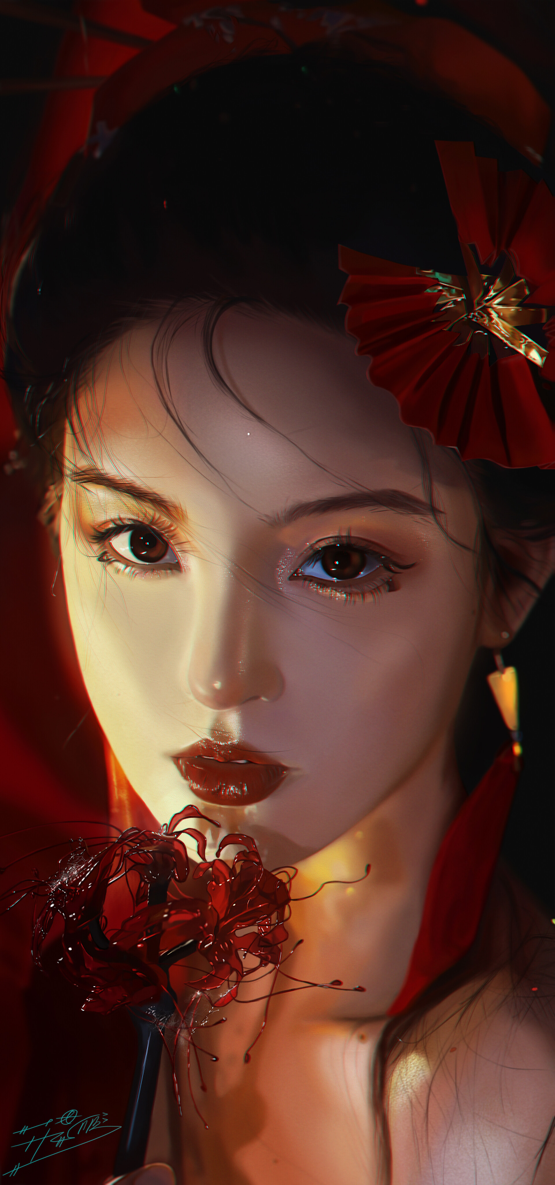 Artstation Chinese Girl Digital Art Realistic