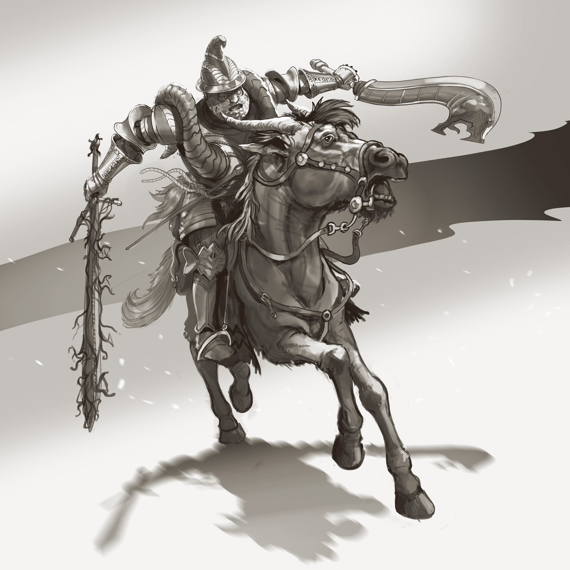 ArtStation - Elden ring character sketch