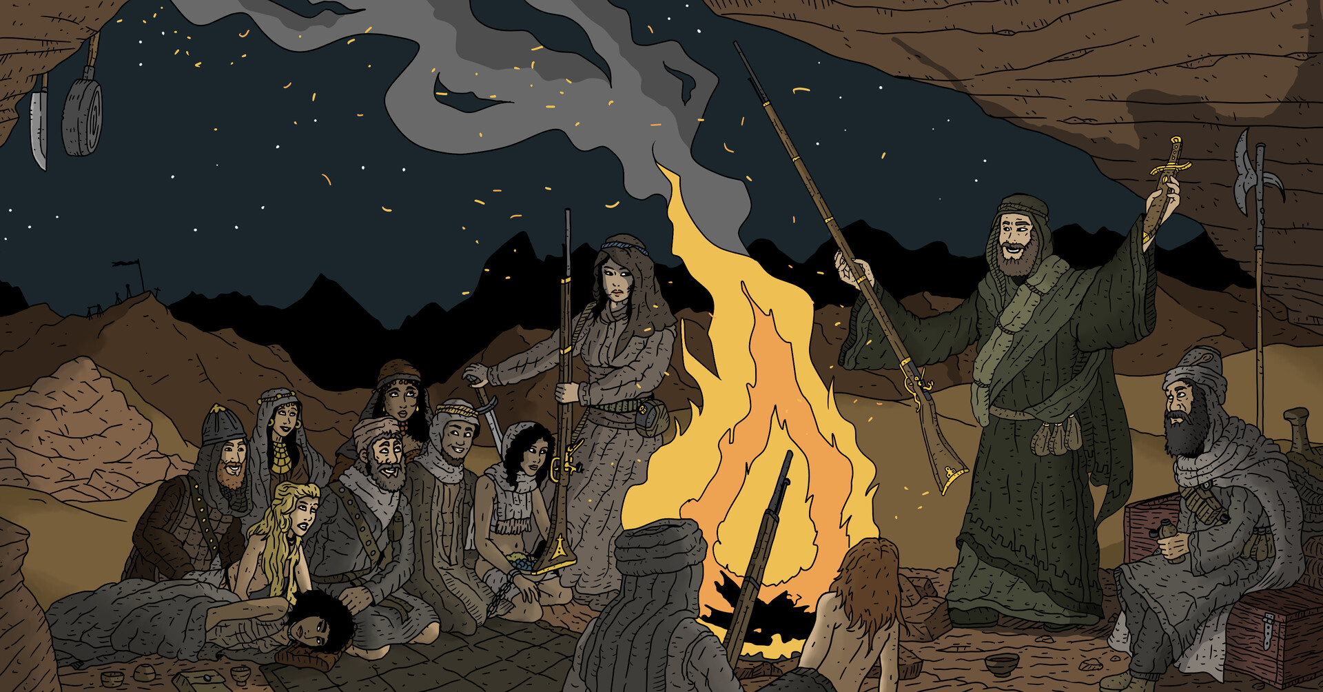 ArtStation - stories of the arab traders.